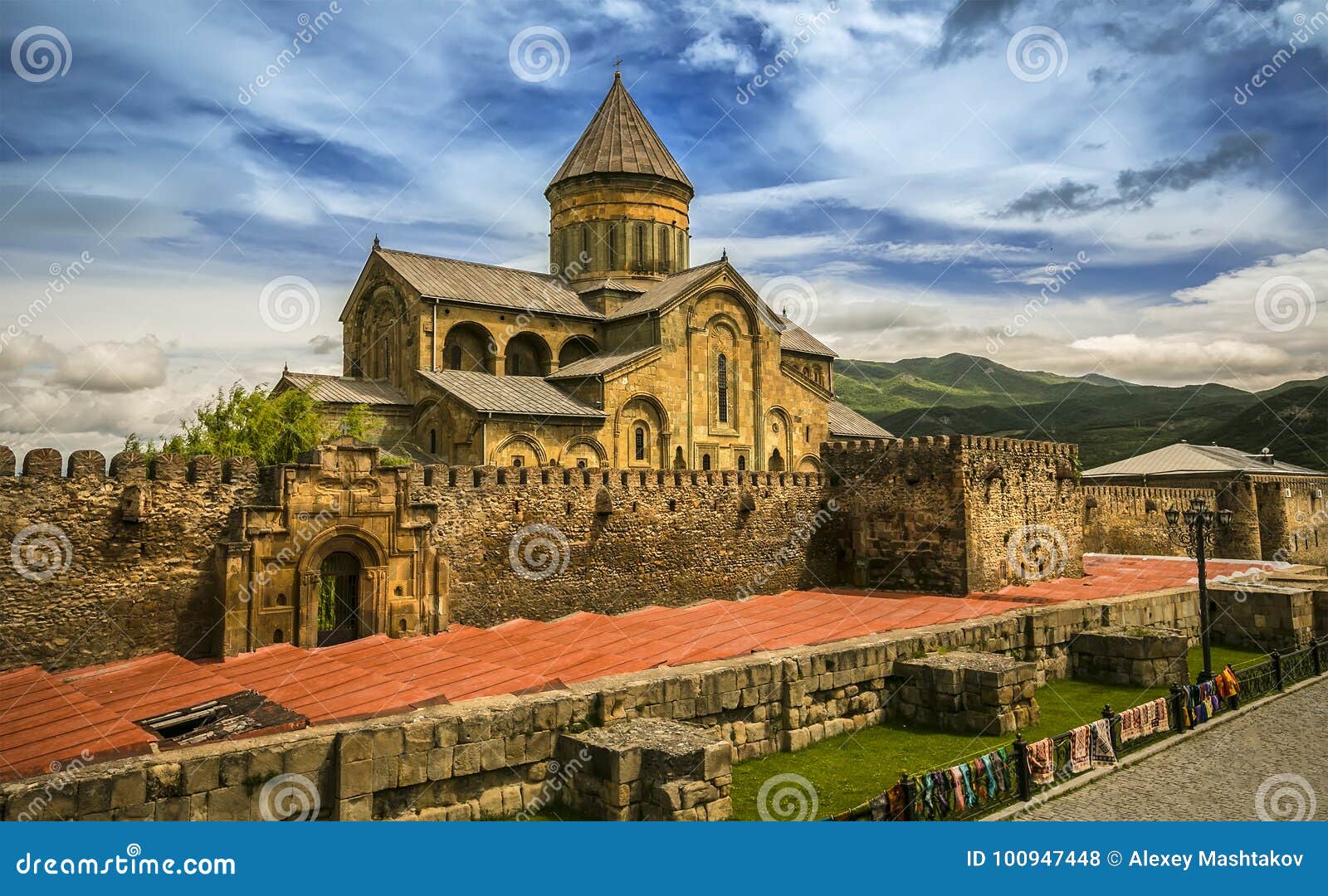 Mcxeta. Christian Monastery in Georgia Stock Photo - Image of town ...