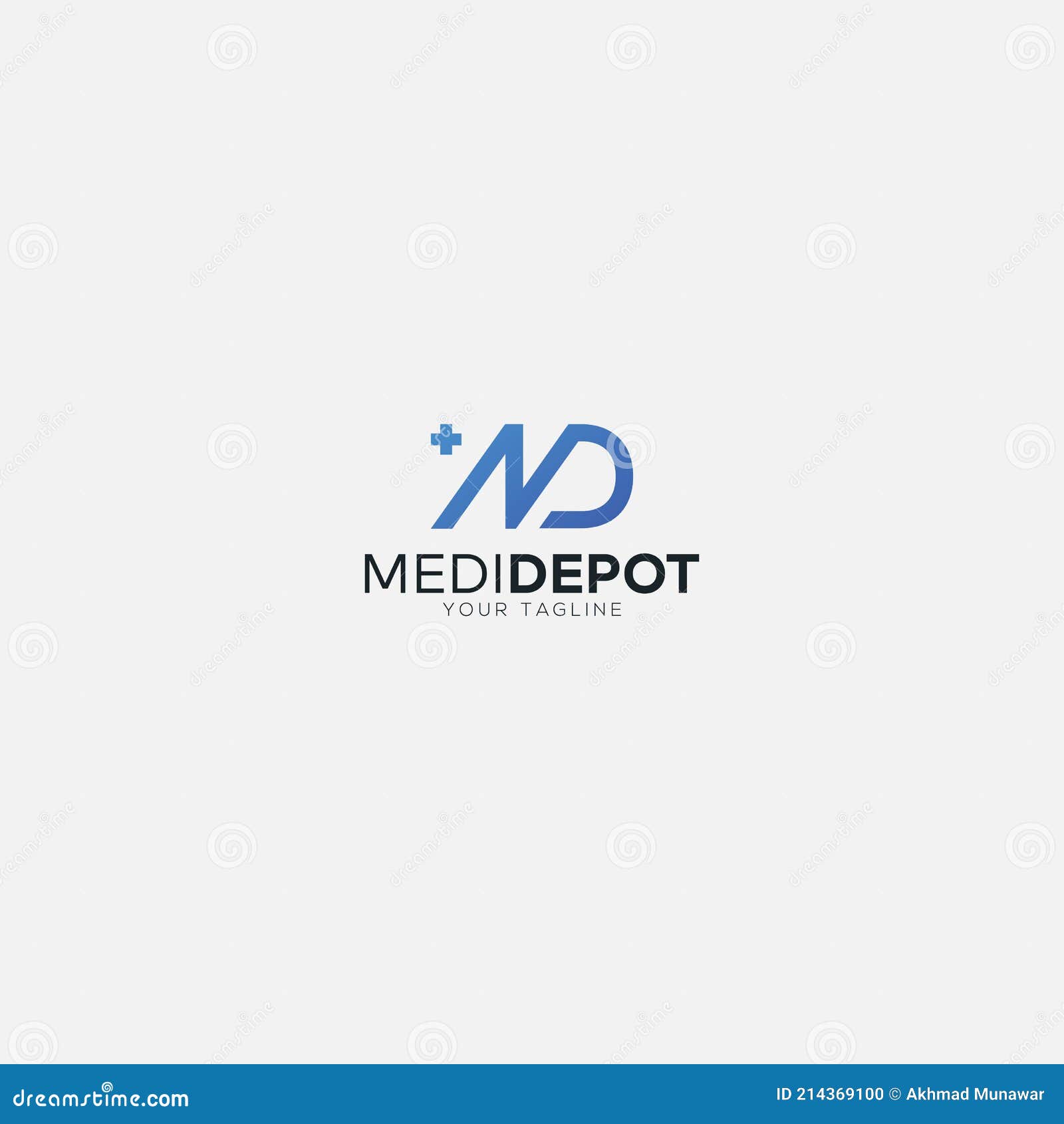 Md Letter Md Icon Md Logo Medicine Logo Stock Vector - Illustration of ...
