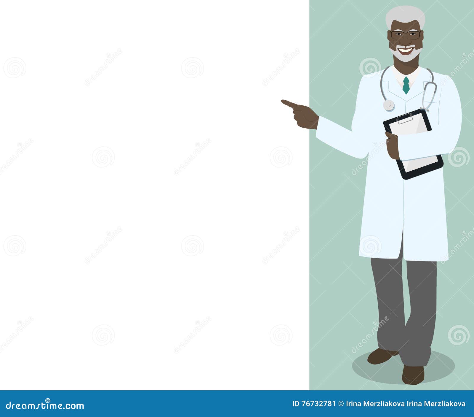 MD Professordoktor Zeigt Informationen an Stock Abbildung ...