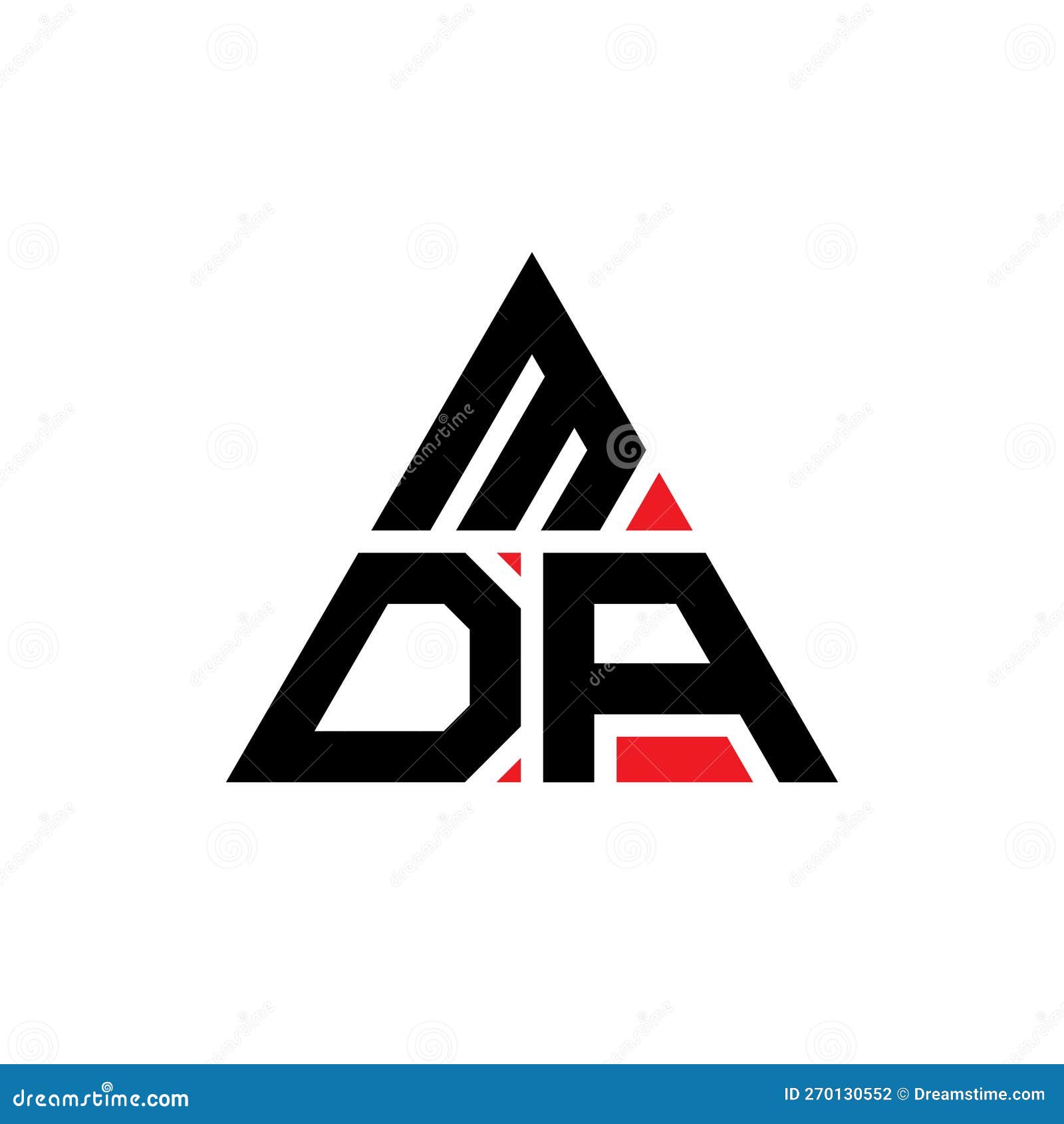 MDA Triangle Letter Logo Design with Triangle Shape. MDA Triangle Logo ...