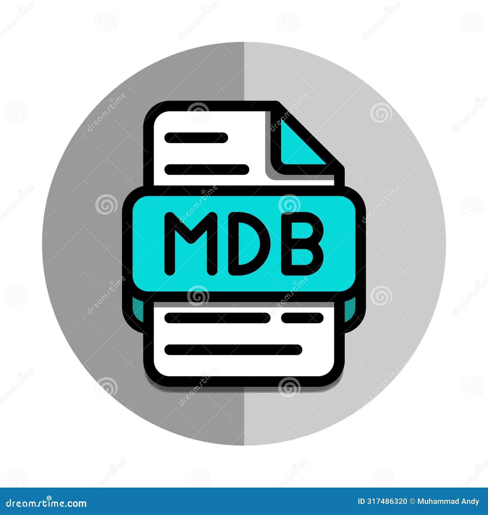 Mdb File Type Flat Icons. Document in Format Extension Symbol Icon ...