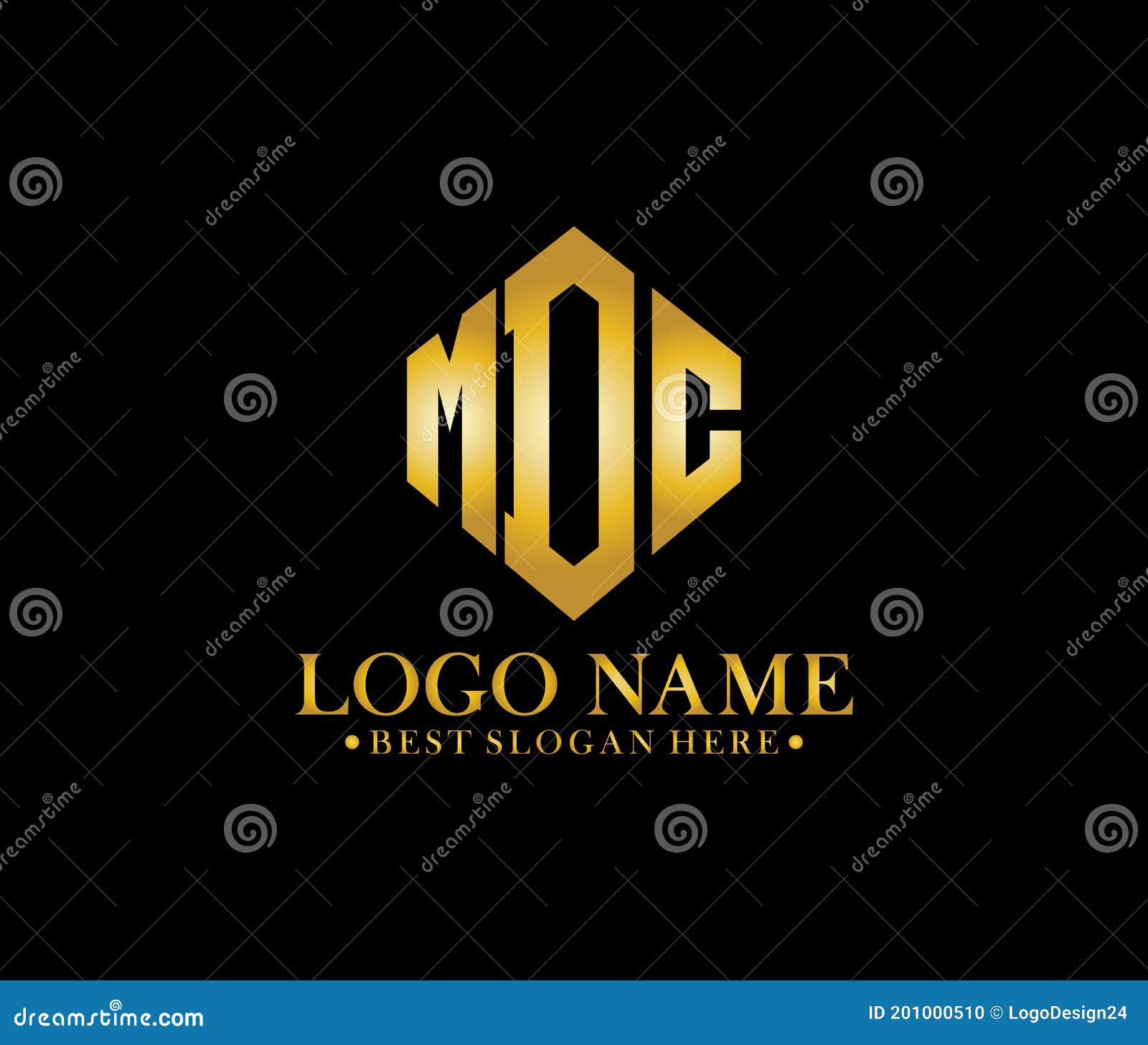 MDC Diamond Alphabet Logo Design Concept Stock Vector - Illustration of ...