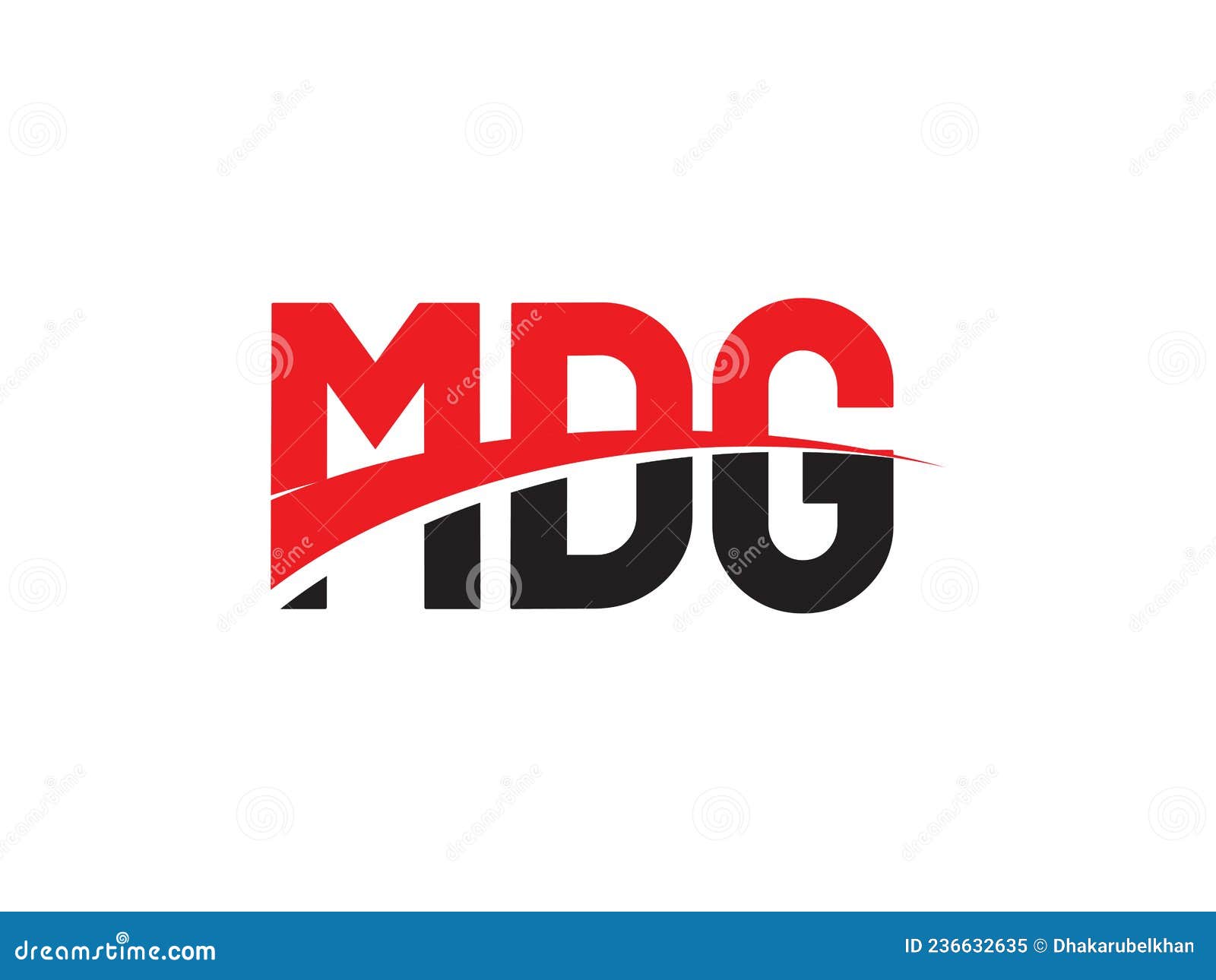MDG Letter Initial Logo Design Stock Vector - Illustration of brand ...