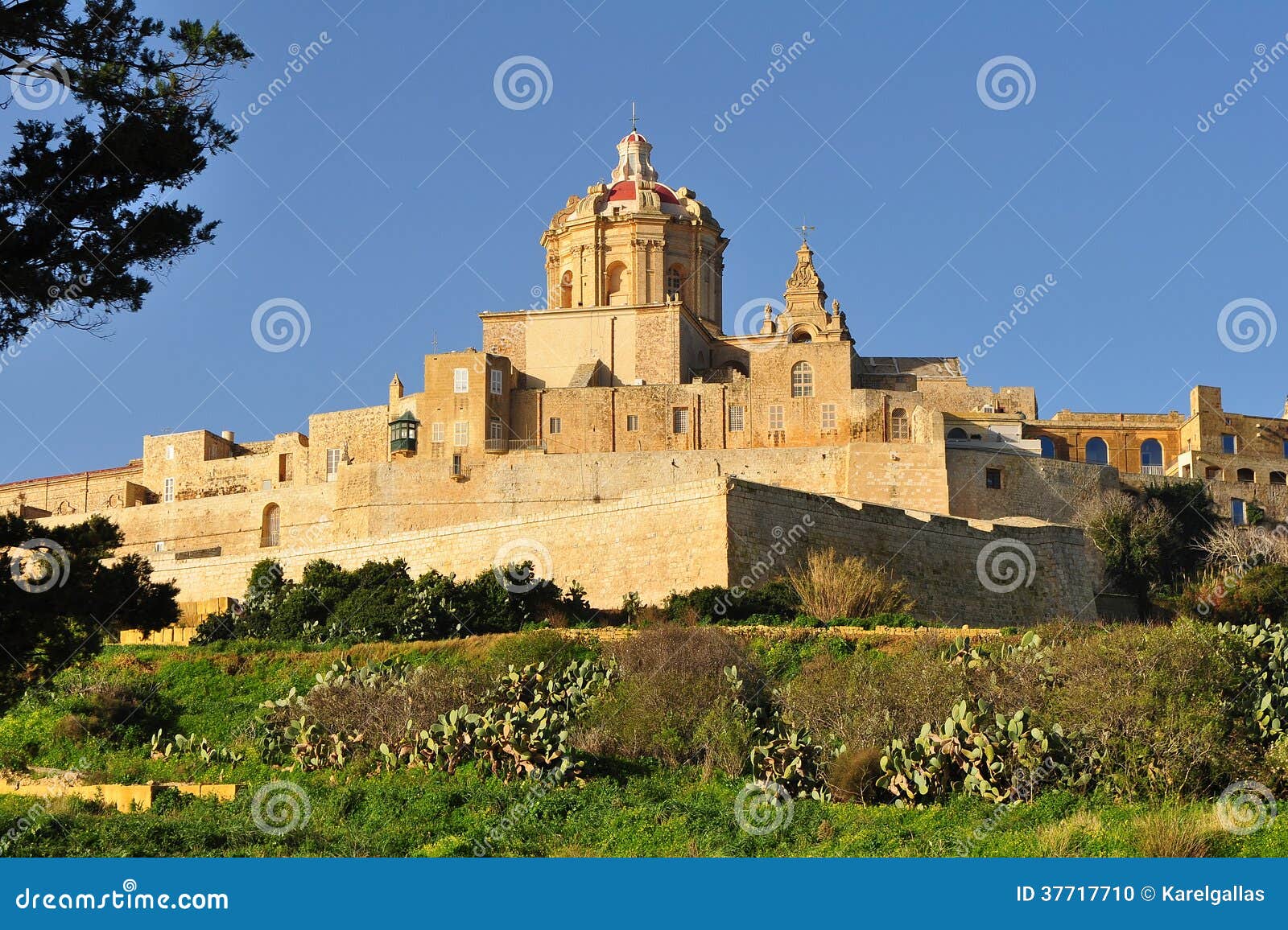 Mdina,Malta stock photo. Image of church, ancient, blue - 37717710