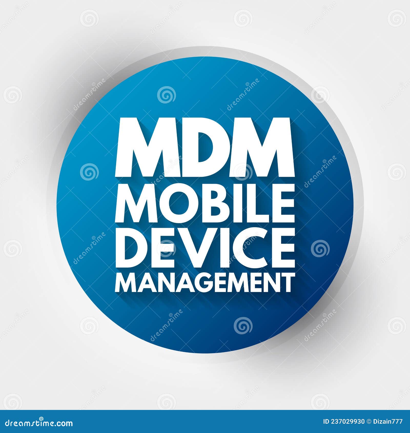 MDM - Mobile Device Management Acronym, Technology Concept Background ...