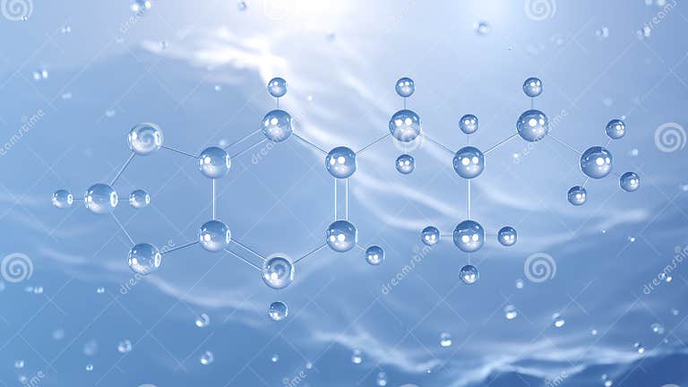 Mdma Molecular Structure, 3d Model Molecule, 3,4-Methyl?enedioxy ...