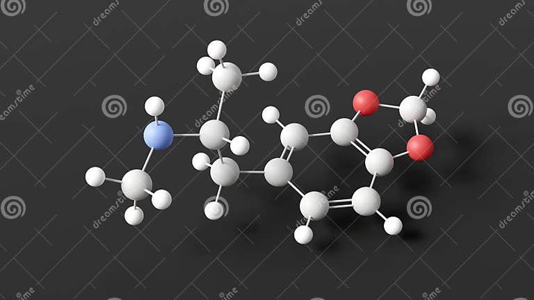 Mdma Molecule, Molecular Structure, Ecstasy, Ball and Stick 3d Model ...