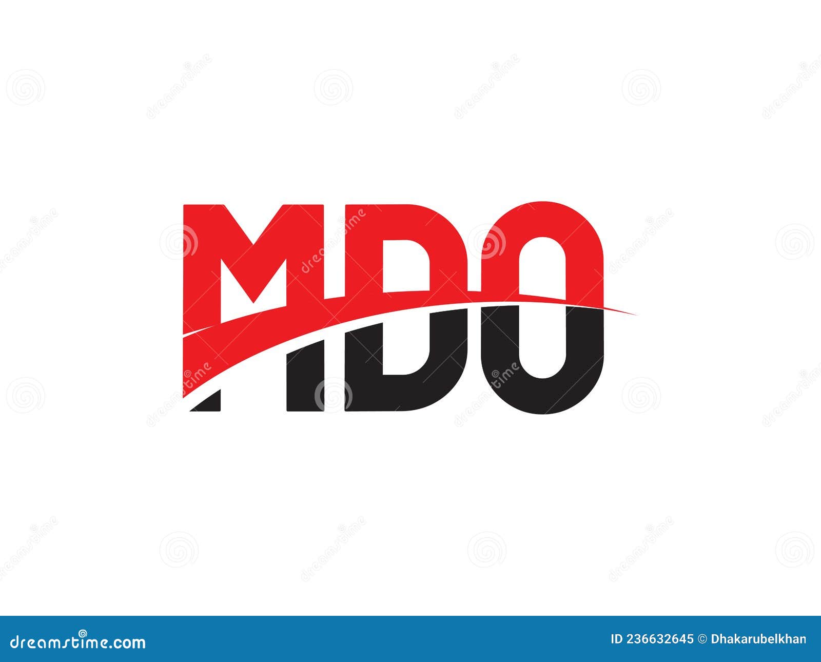 MDO Letter Initial Logo Design Stock Vector - Illustration of creative ...