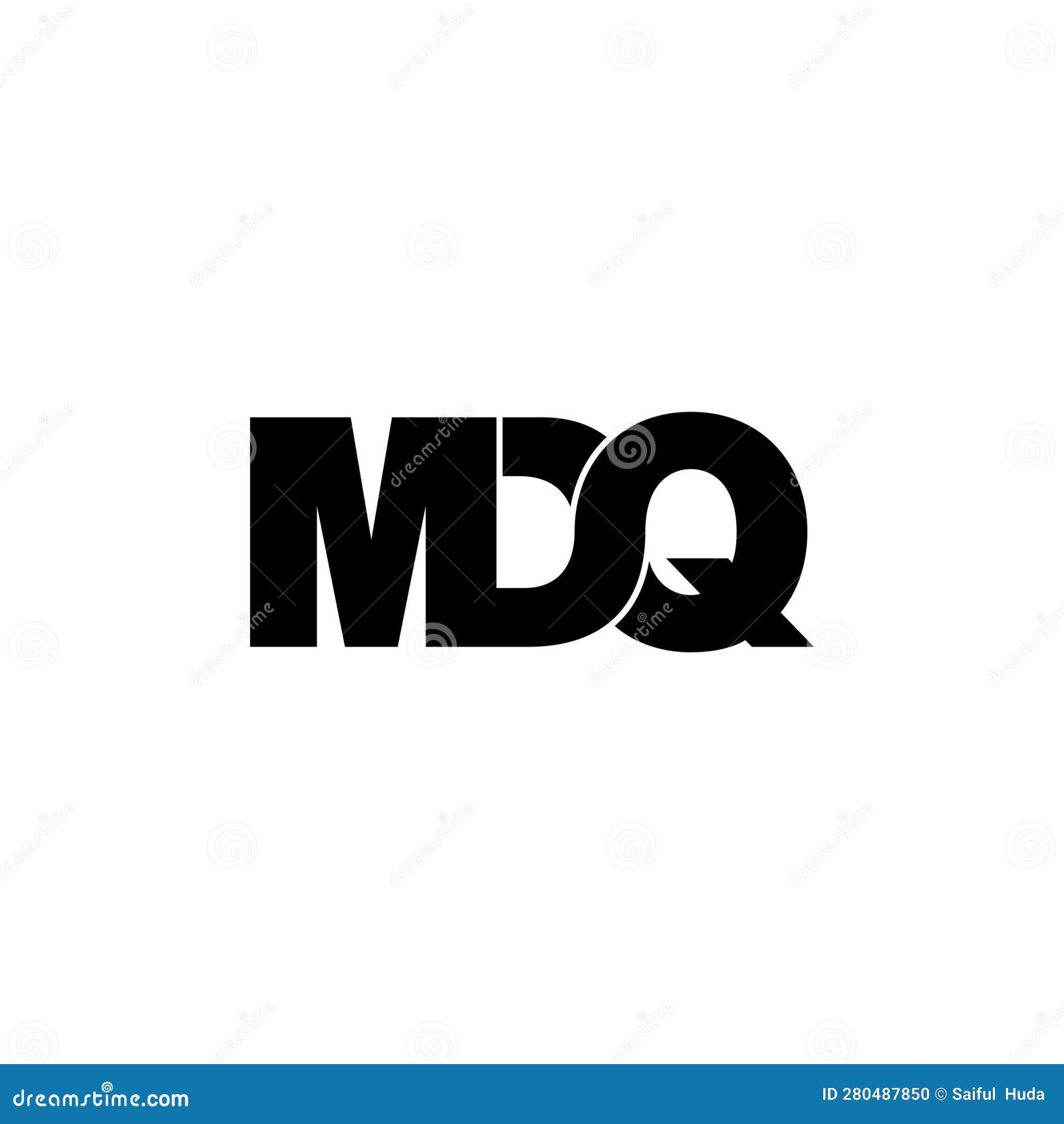 MDQ Letter Monogram Logo Design Vector Stock Vector - Illustration of ...