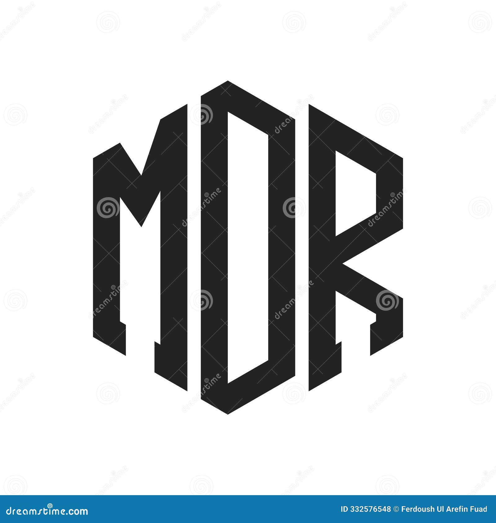 MDR Logo Design. Initial Letter MDR Monogram Logo Using Hexagon Shape ...