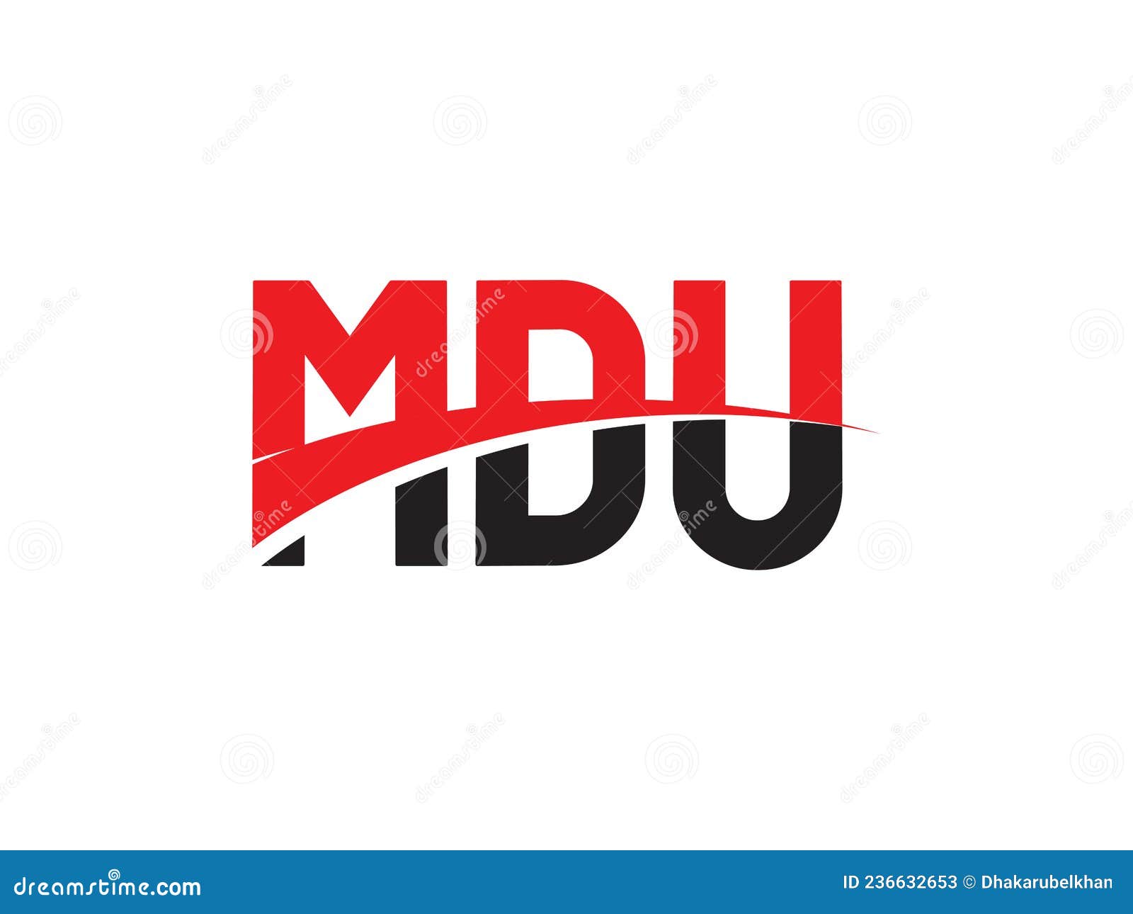 MDU Letter Initial Logo Design Stock Vector - Illustration of element ...