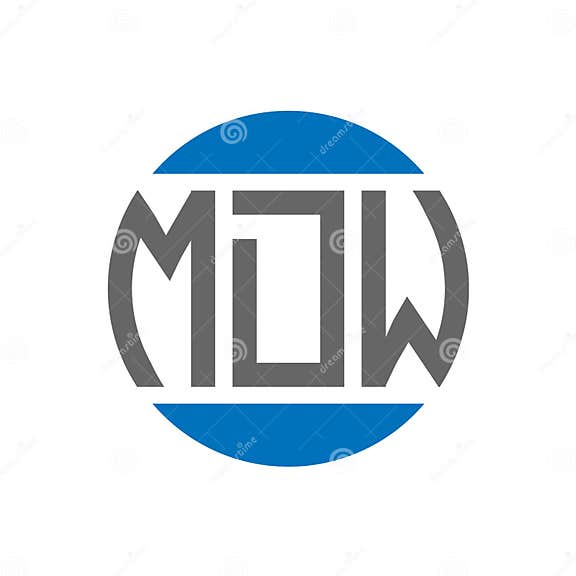 MDW Letter Logo Design on White Background. MDW Creative Initials ...