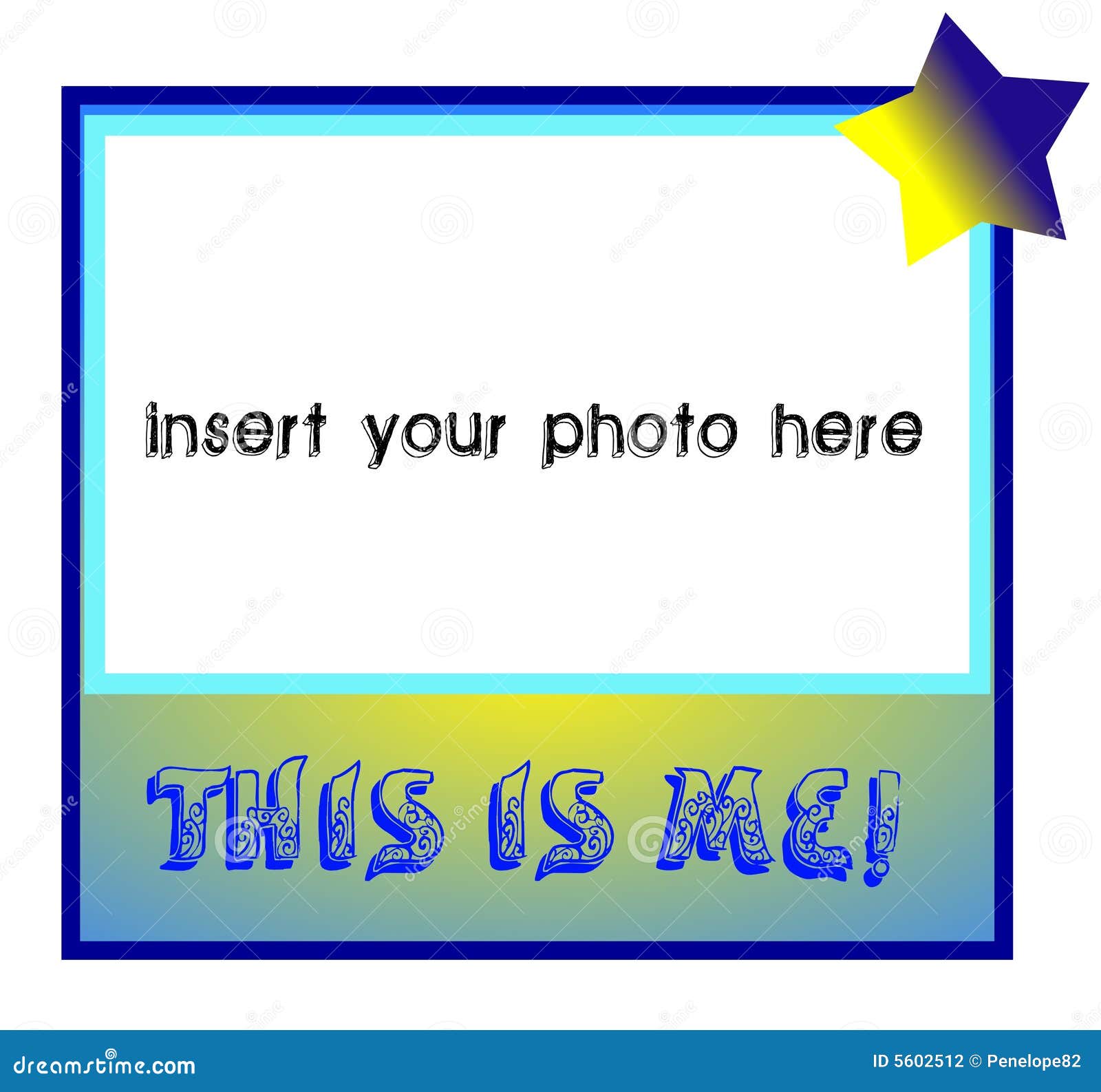 This is me! stock illustration. Illustration of children - 5602512