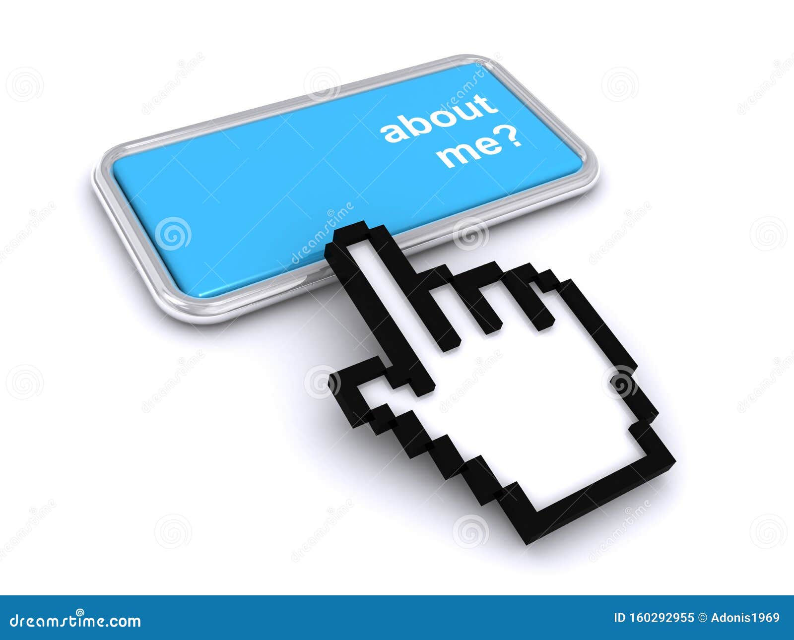 About me button stock illustration. Illustration of digital - 160292955