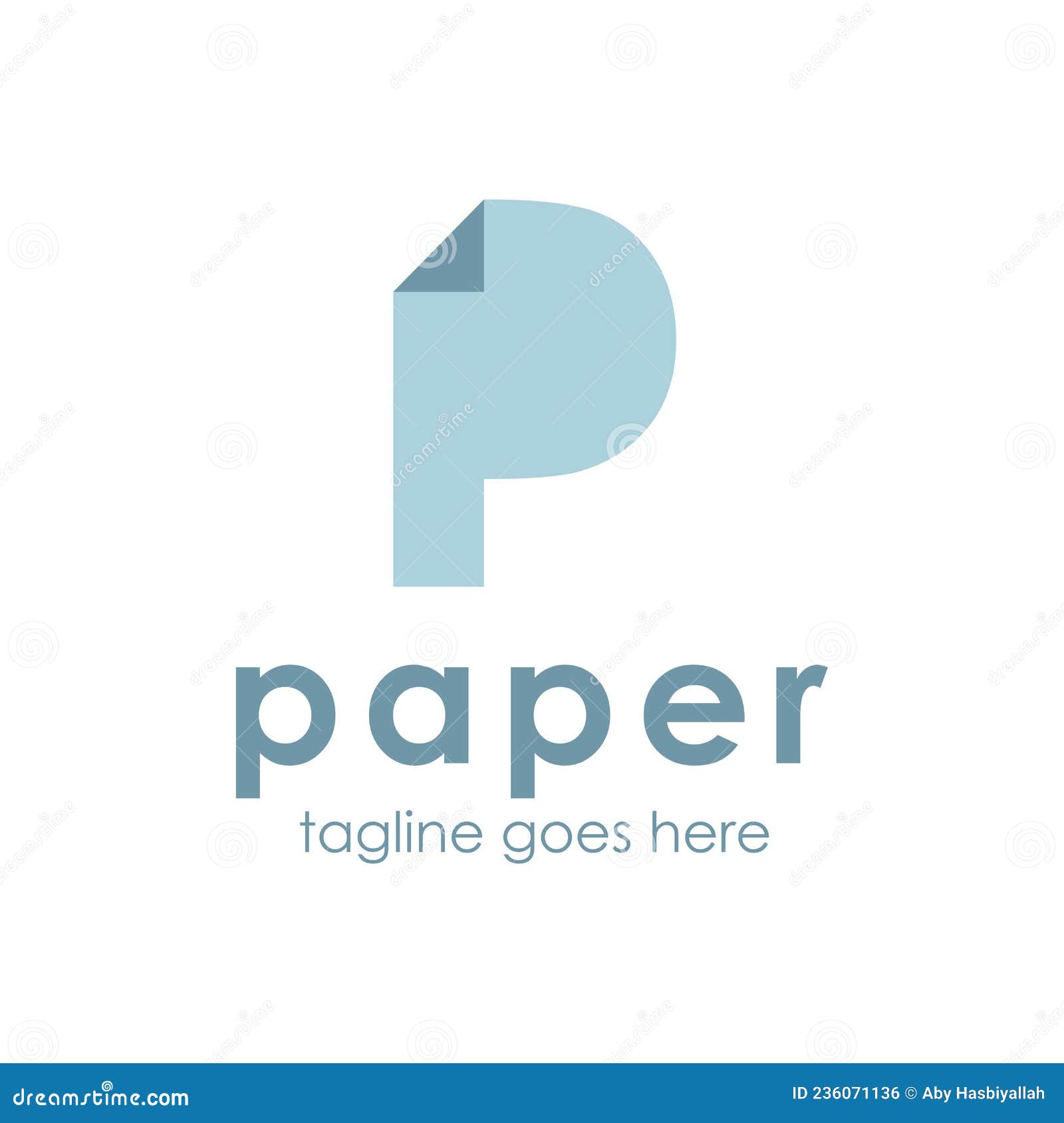 Paper logo design template stock vector. Illustration of design - 236071136