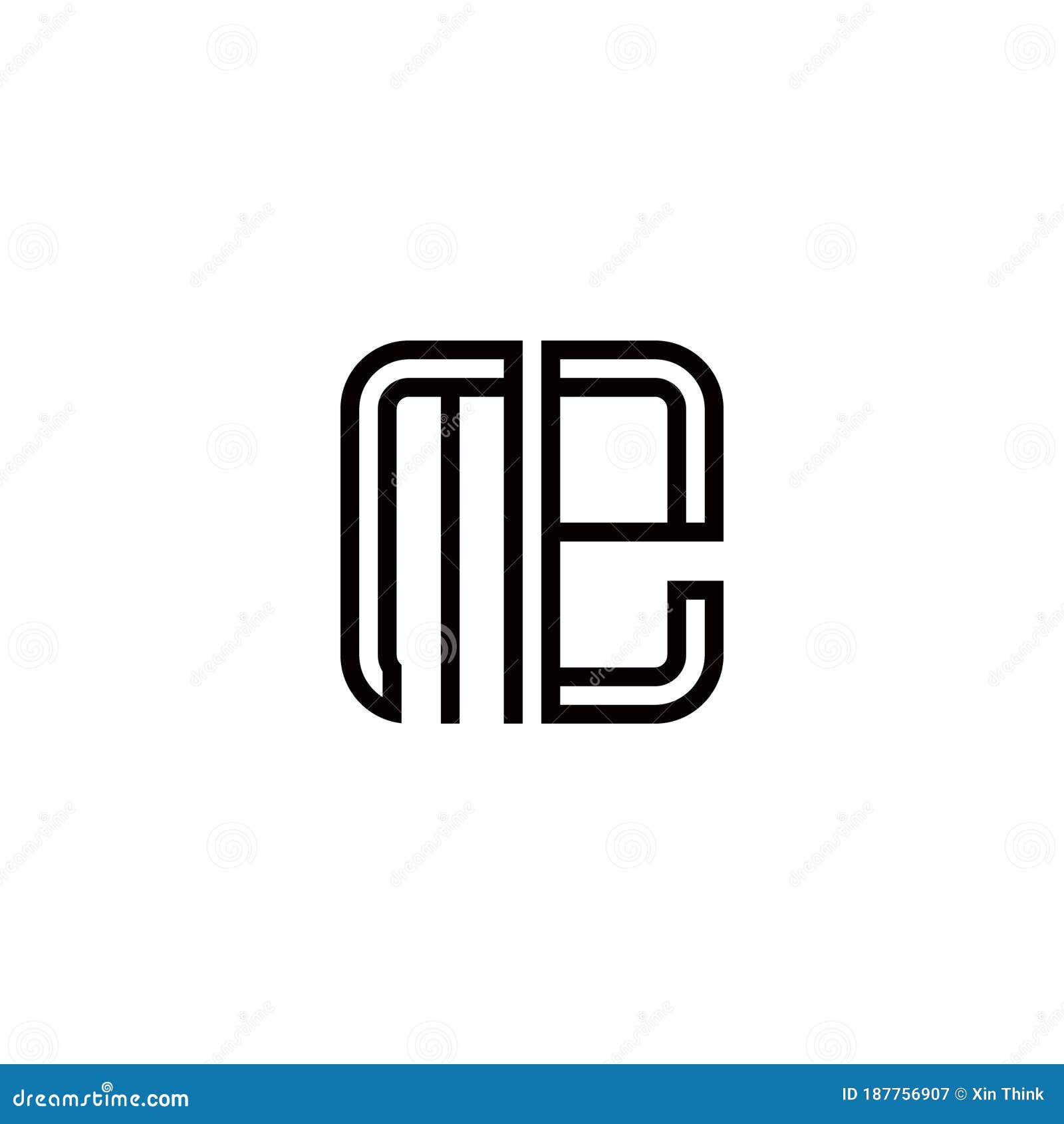 ME Letter Logo Icon Design Template Elements Stock Vector ...