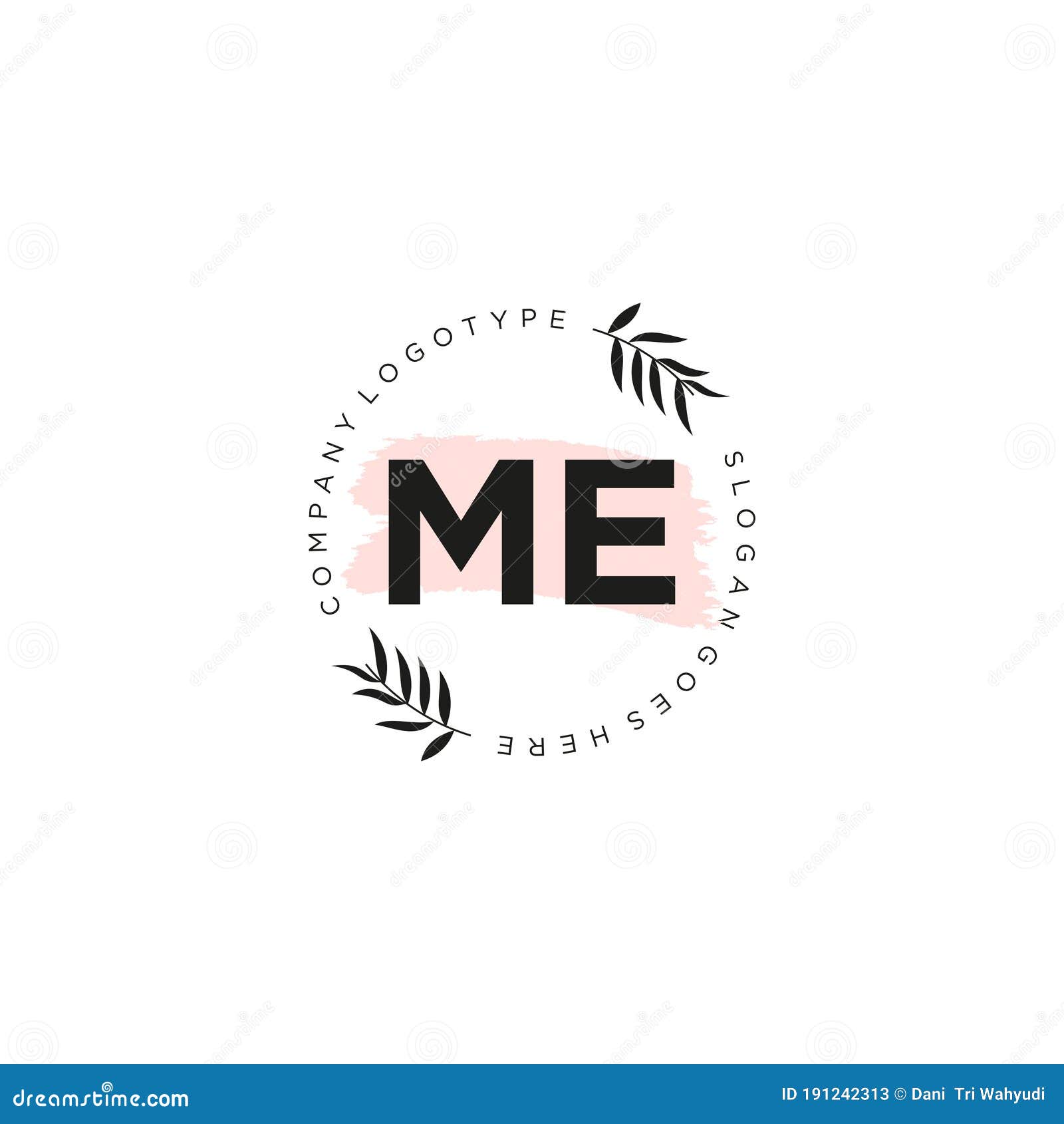 ME Letter Logo Icon Design Template Elements Stock Vector ...