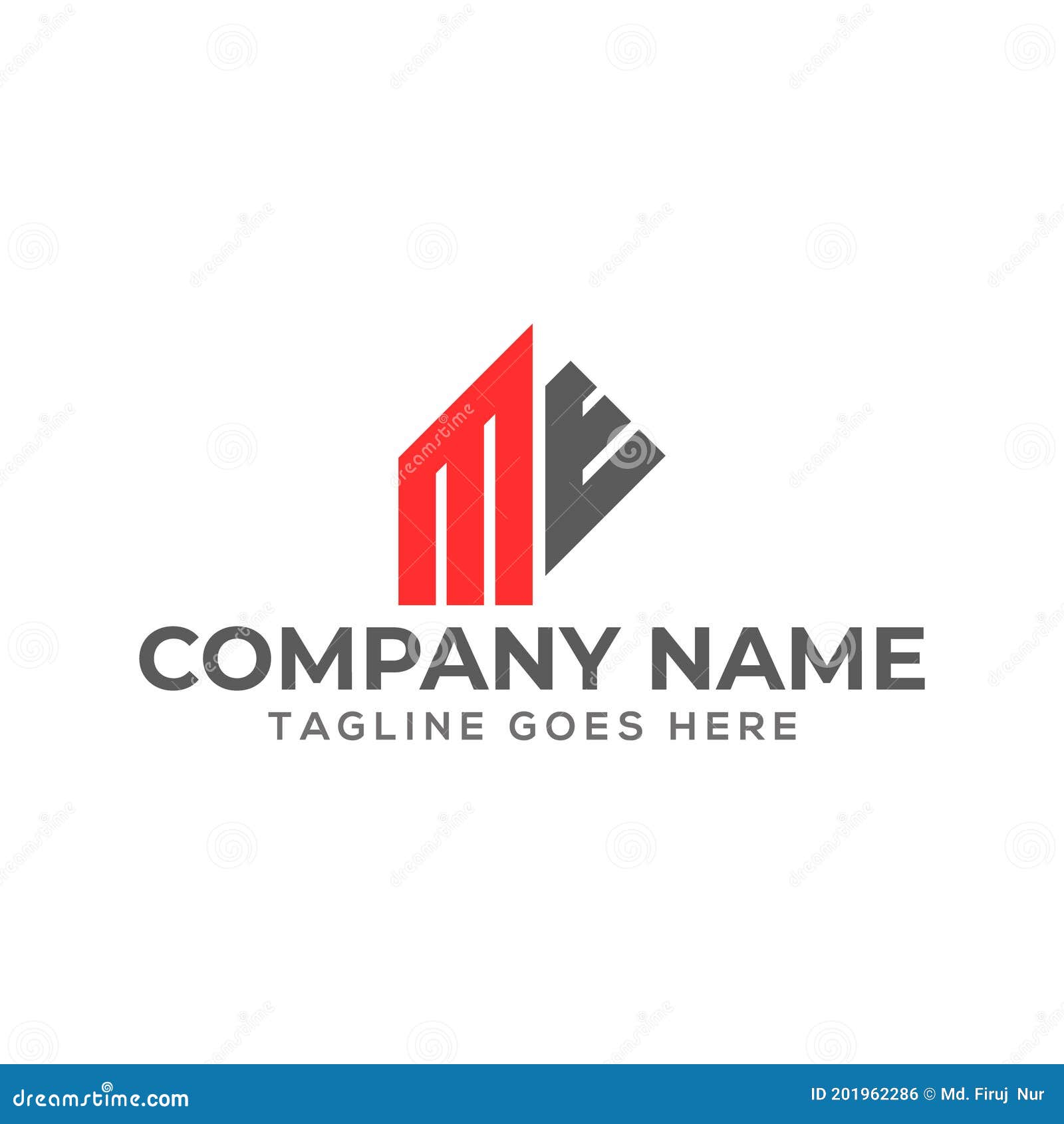 ME Letters Initials Logo for Business or Company Stock Vector ...