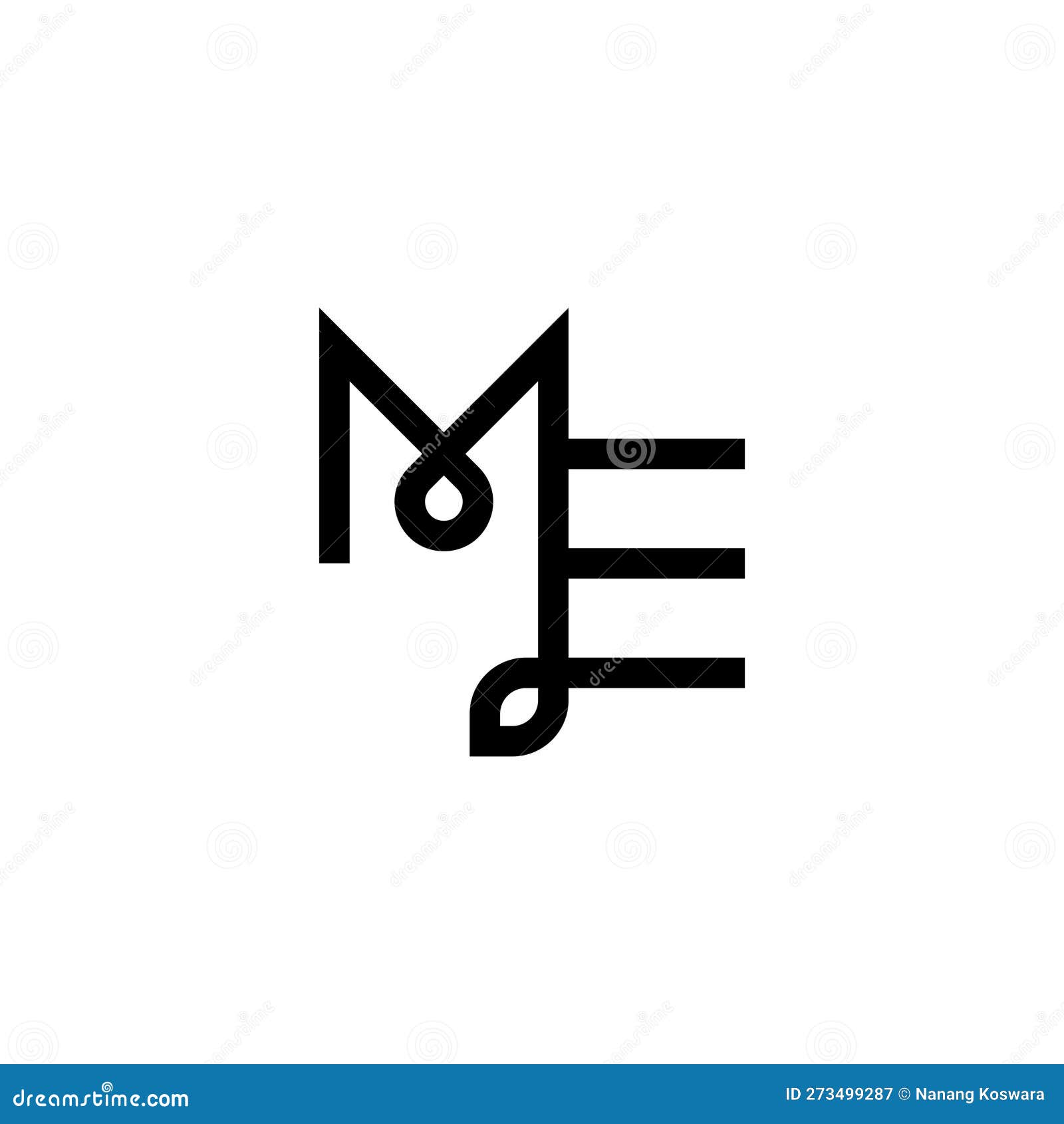 ME Logo, ME Monogram, Initial ME Logo, Letter ME Logo, Letter ME Icon ...