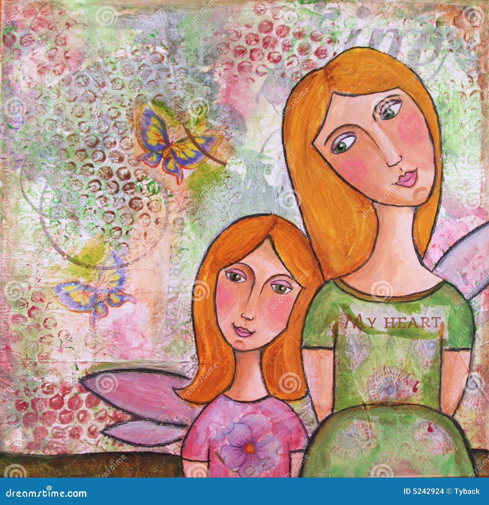 ME and MAMA stock illustration. Illustration of hair, love - 5242924