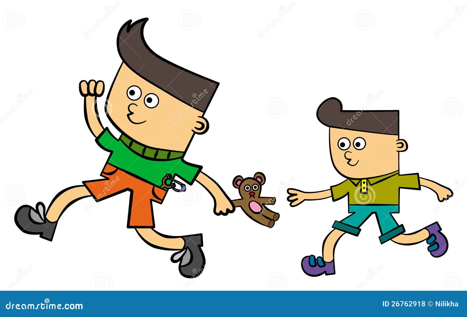 Me and my brother stock illustration. Illustration of friendship - 26762918