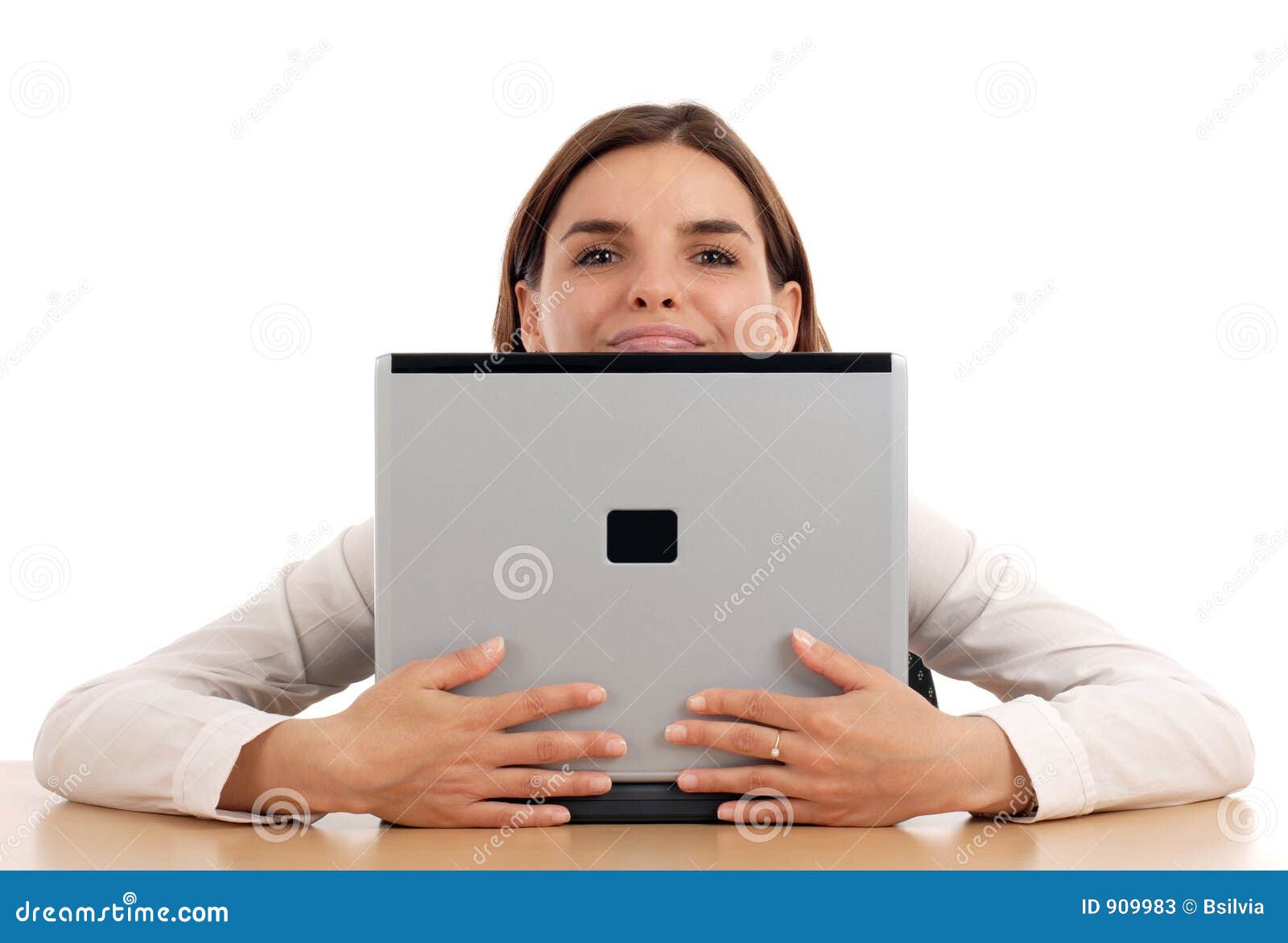 Me and my laptop stock image. Image of businesswoman, company - 909983