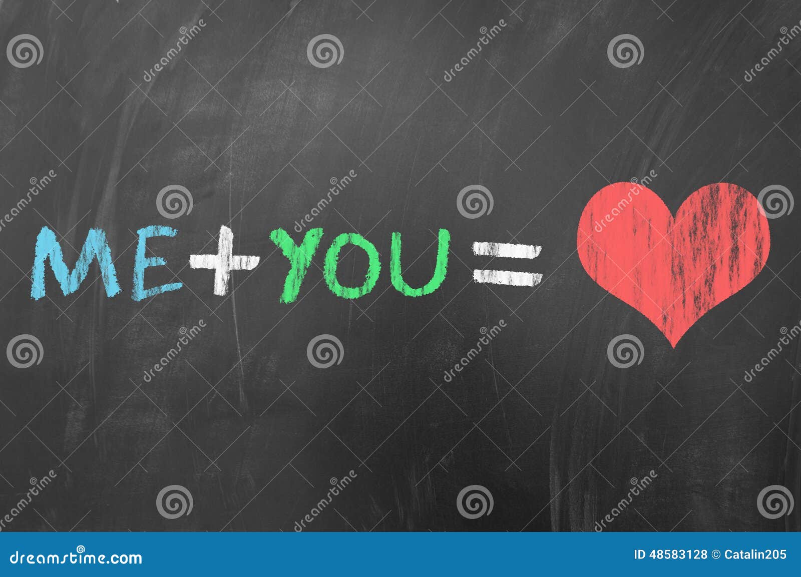 Me plus you equals love stock photo. Image of love, concept - 48583128