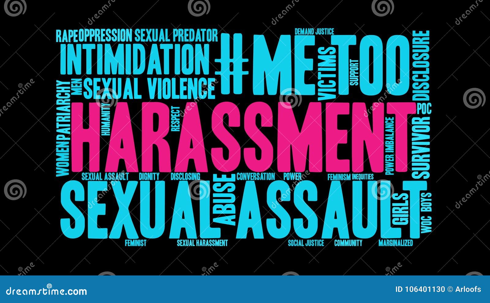 Me Too animated word cloud stock footage. Video of equality - 106401130