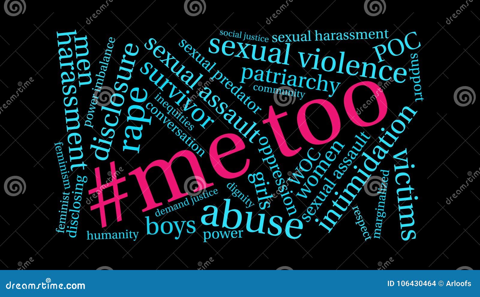 Me Too animated word cloud stock footage. Video of imbalance - 106430464