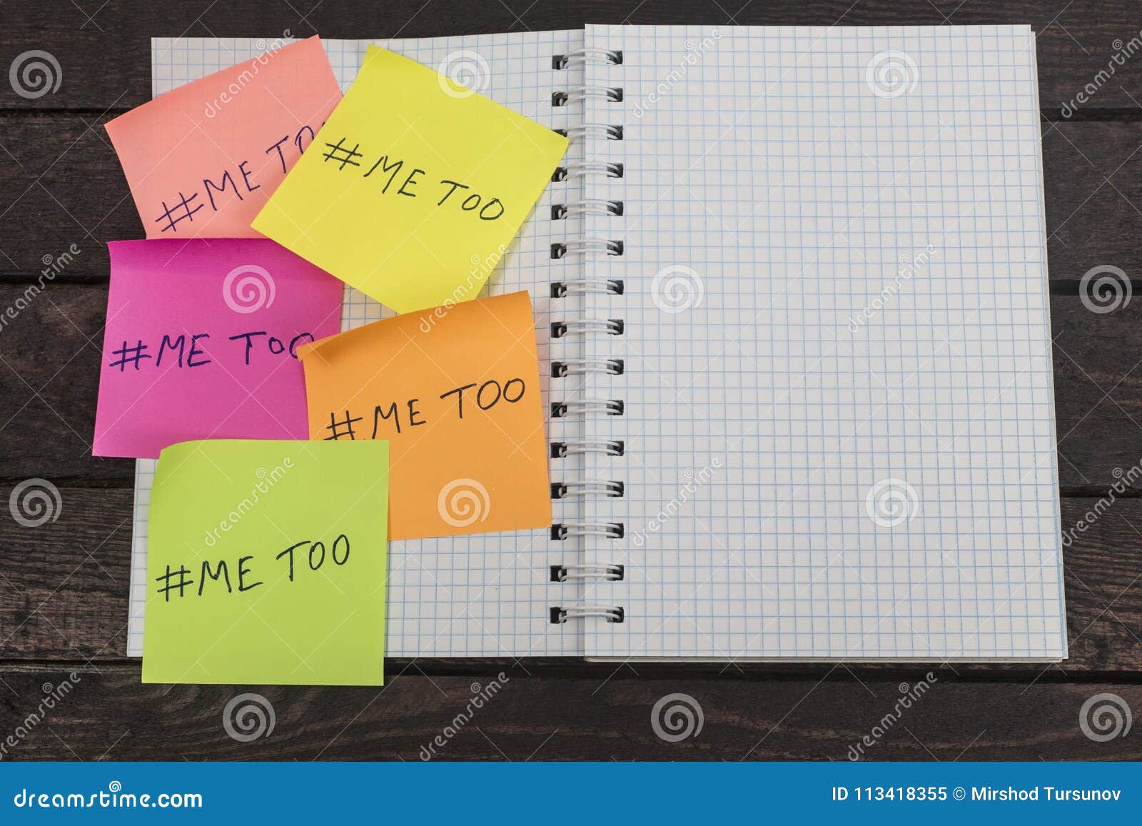 Me Too Hashtag on a Paper Note Posted on a Notebook Stock Image - Image ...