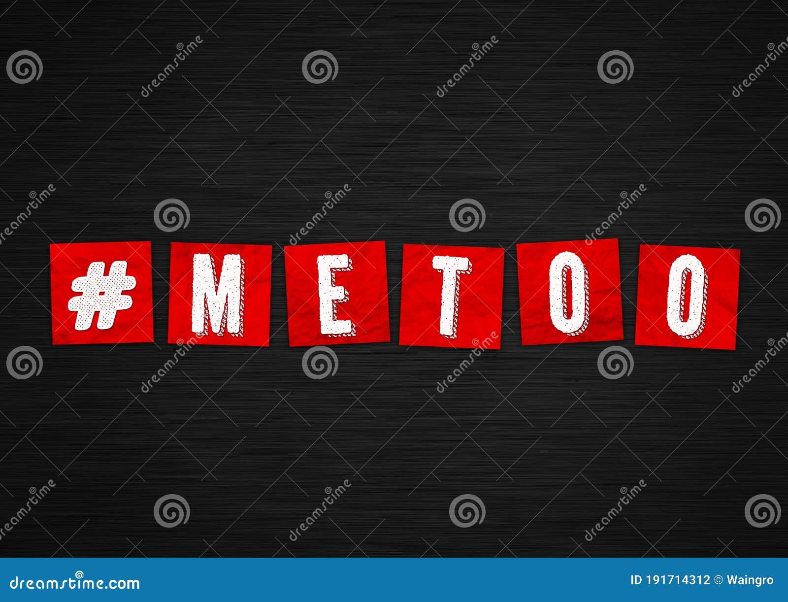 Me Too Movement Against Sexual Harassment Stock Illustration