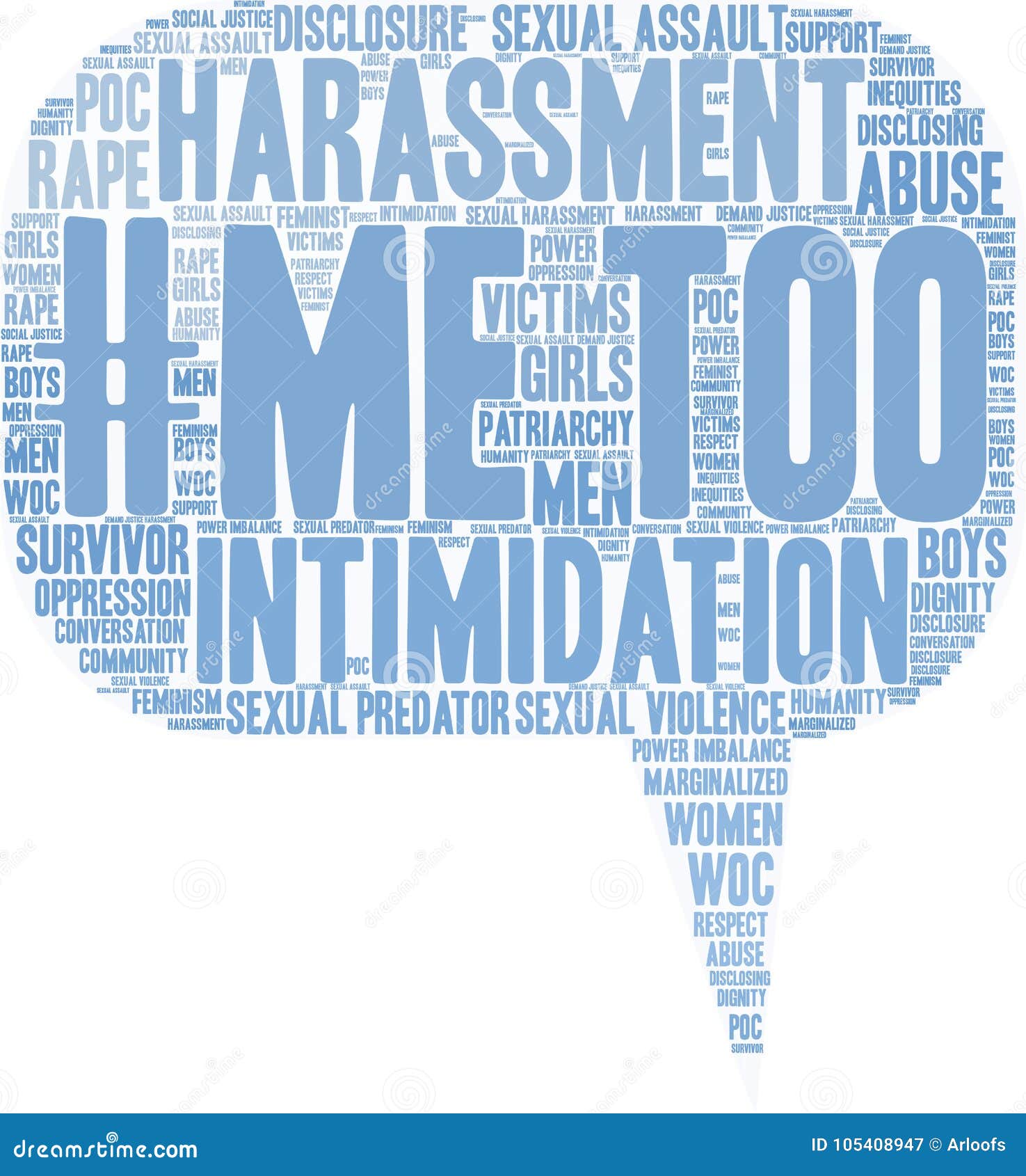 Me Too Word Cloud stock vector. Illustration of victims - 105408947