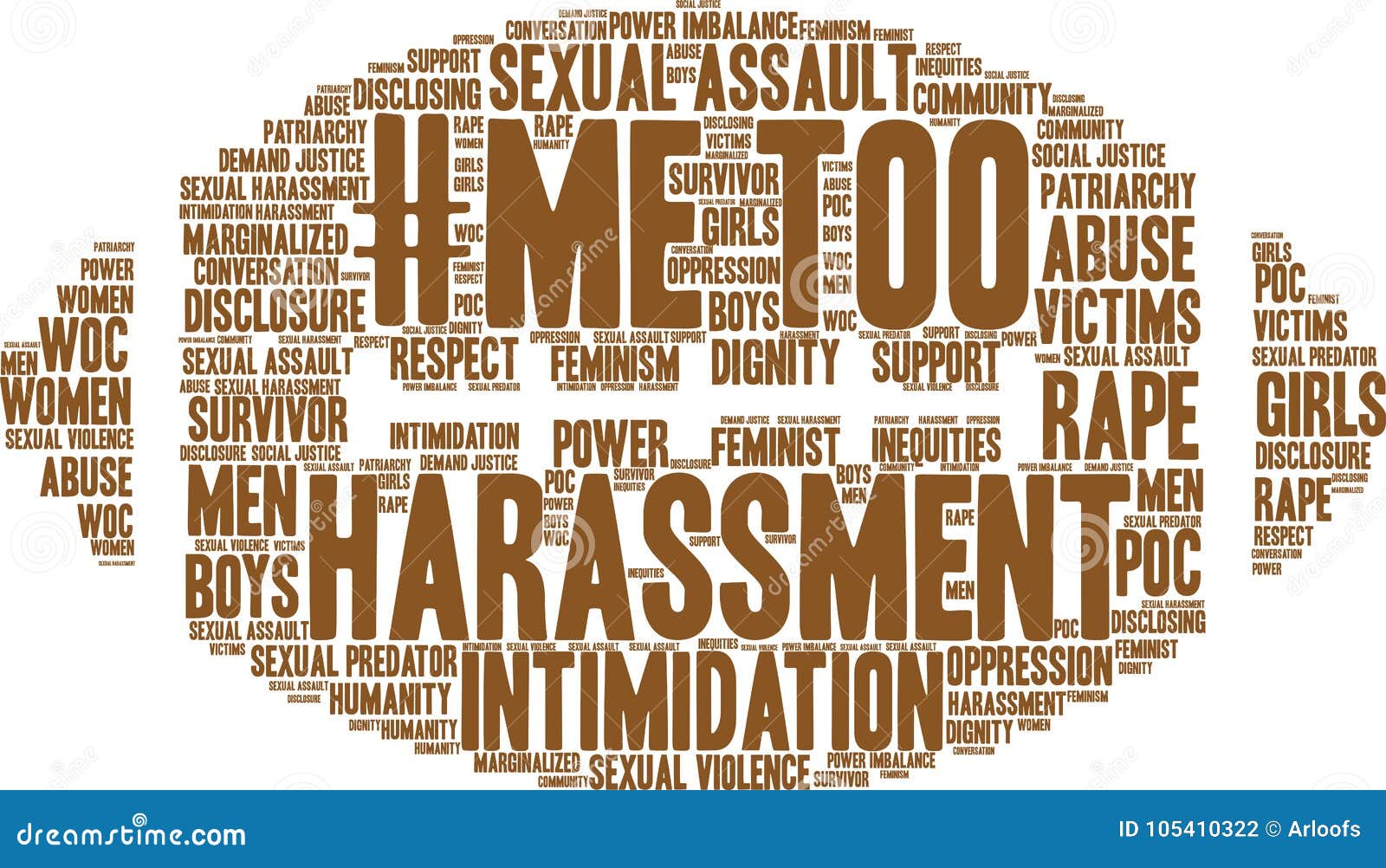 Me Too Word Cloud stock illustration. Illustration of conversation ...