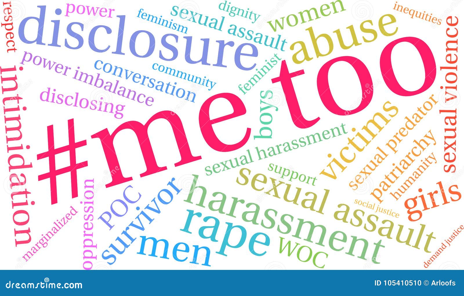 Me Too Word Cloud stock vector. Illustration of community - 105410510