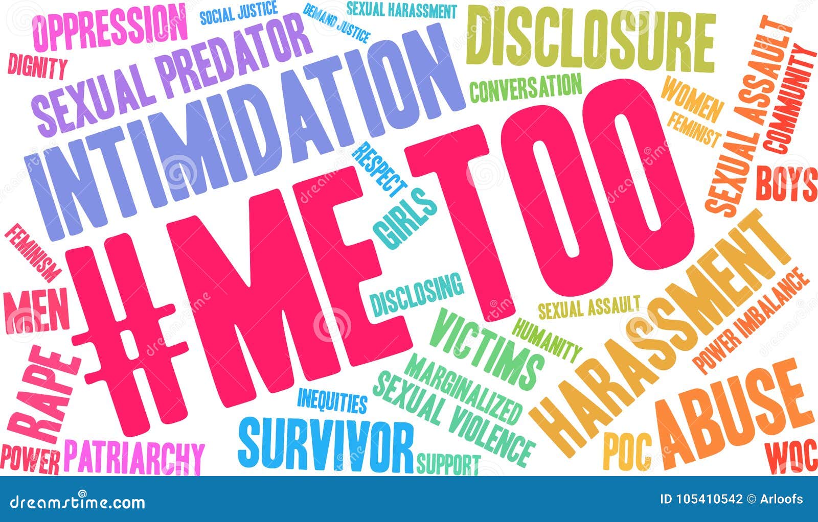 Me Too Word Cloud stock vector. Illustration of inequities - 105410542