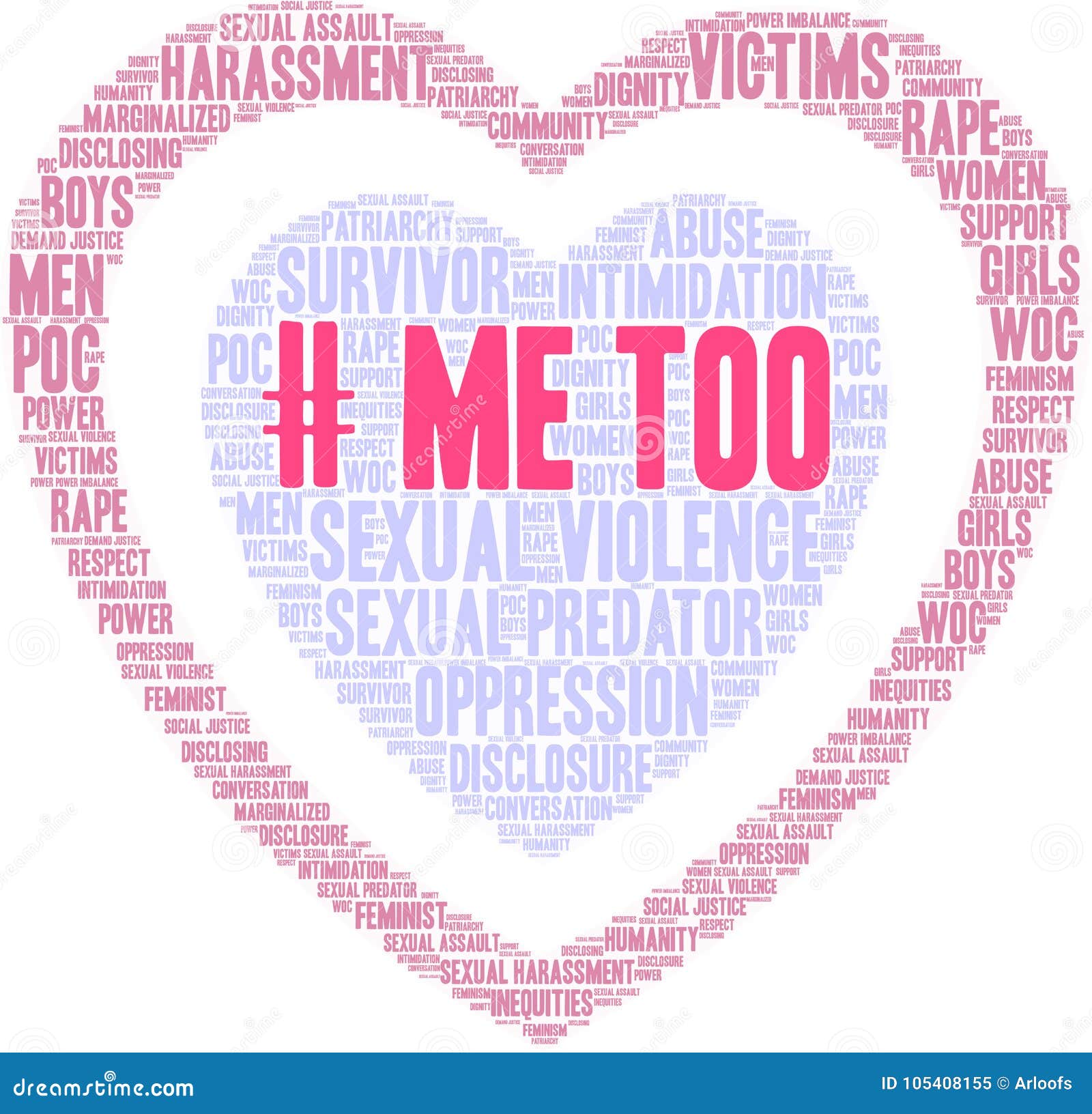 Me Too Word Cloud stock illustration. Illustration of intimidation ...