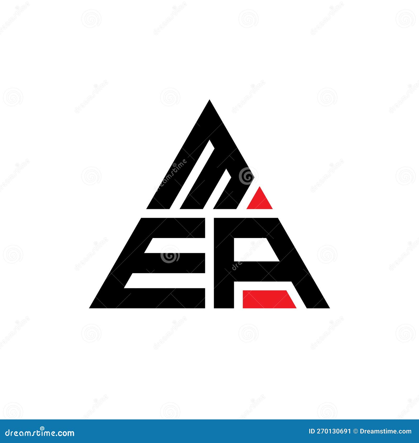 MEA Triangle Letter Logo Design With Triangle Shape. MEA Triangle Logo ...