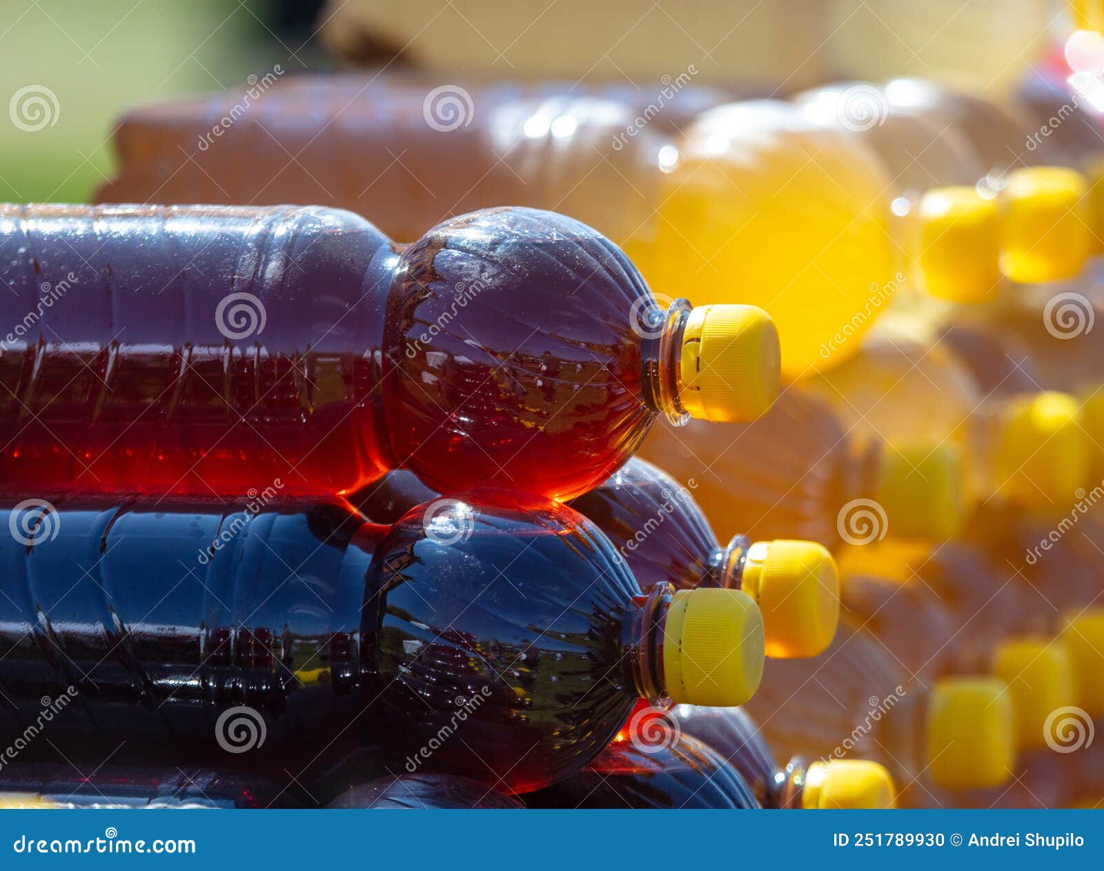 Mead in Plastic Bottles. Alcohol Stock Photo - Image of bottle, fruity ...