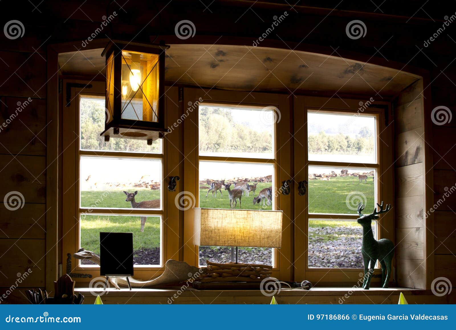 Meadow through a window stock photo. Image of nordic - 97186866