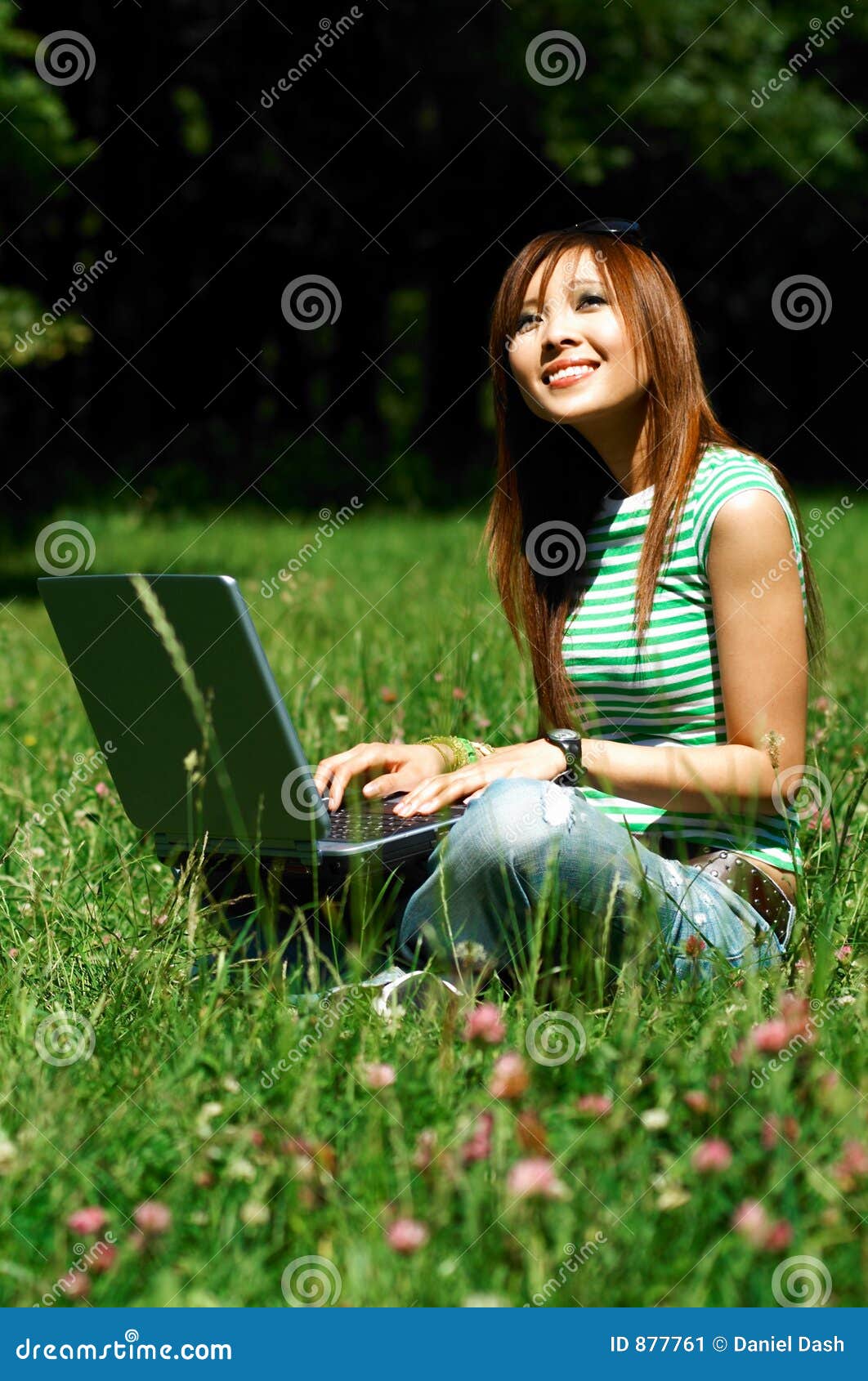 Meadows Girl stock image. Image of smile, meadow, outdoors - 877761
