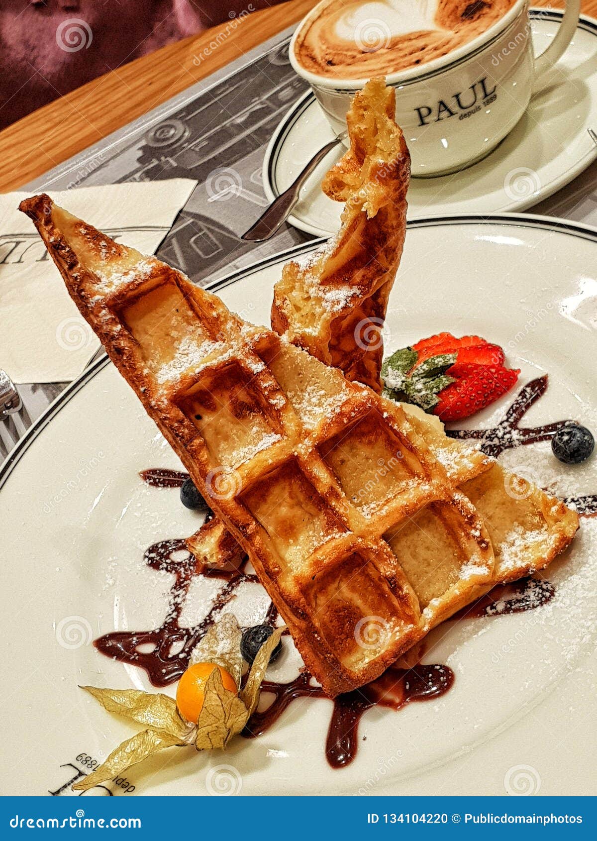 Meal, Belgian Waffle, Dish, Breakfast Picture. Image: 134104220