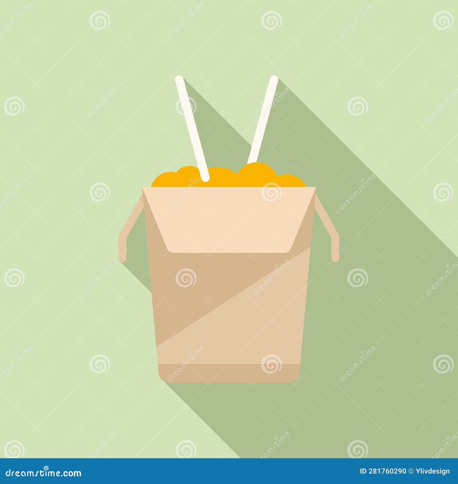 Meal Box Icon Flat Vector. Fast Food Stock Vector - Illustration of ...