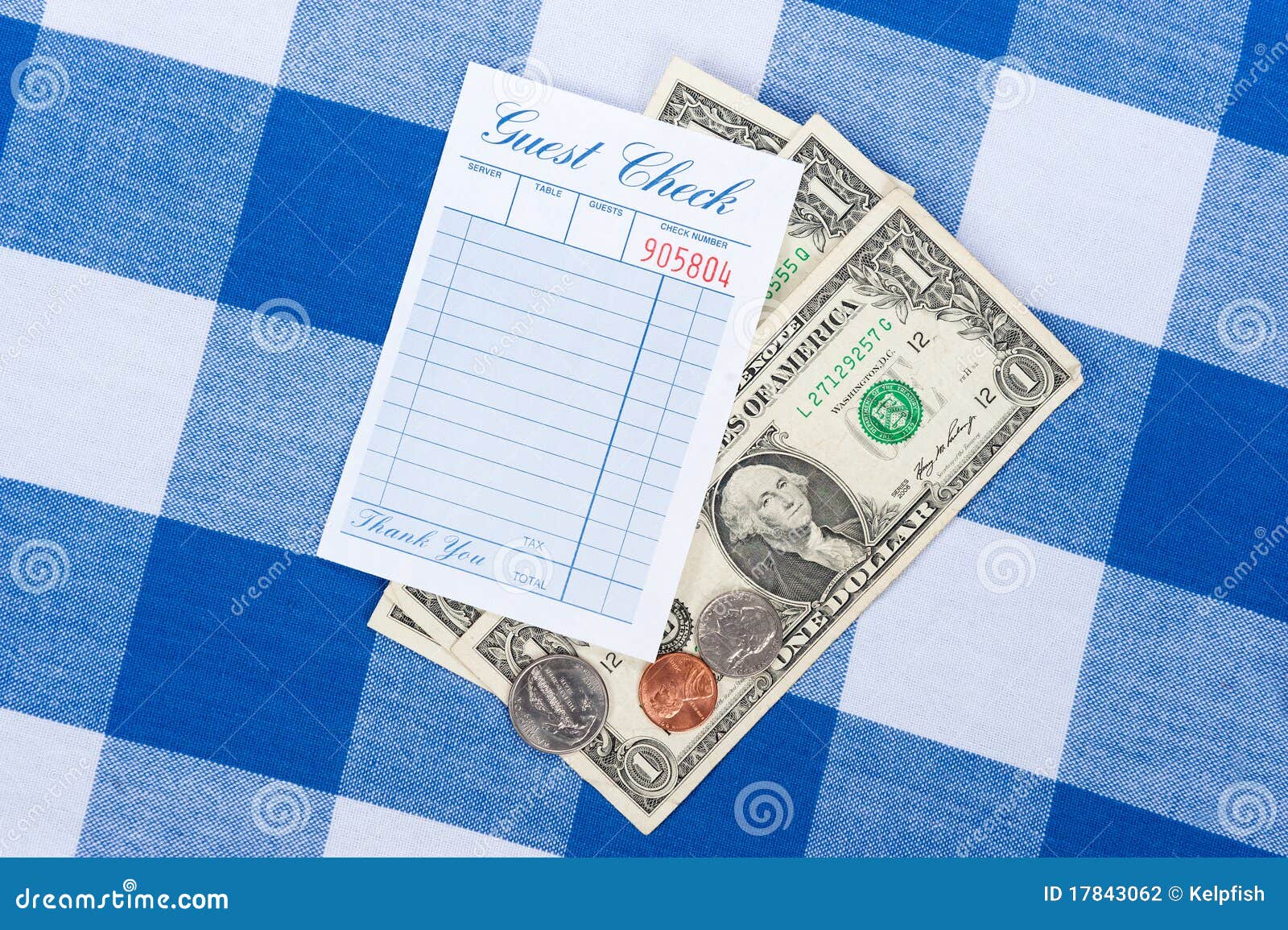Meal check with change stock photo. Image of currency - 17843062