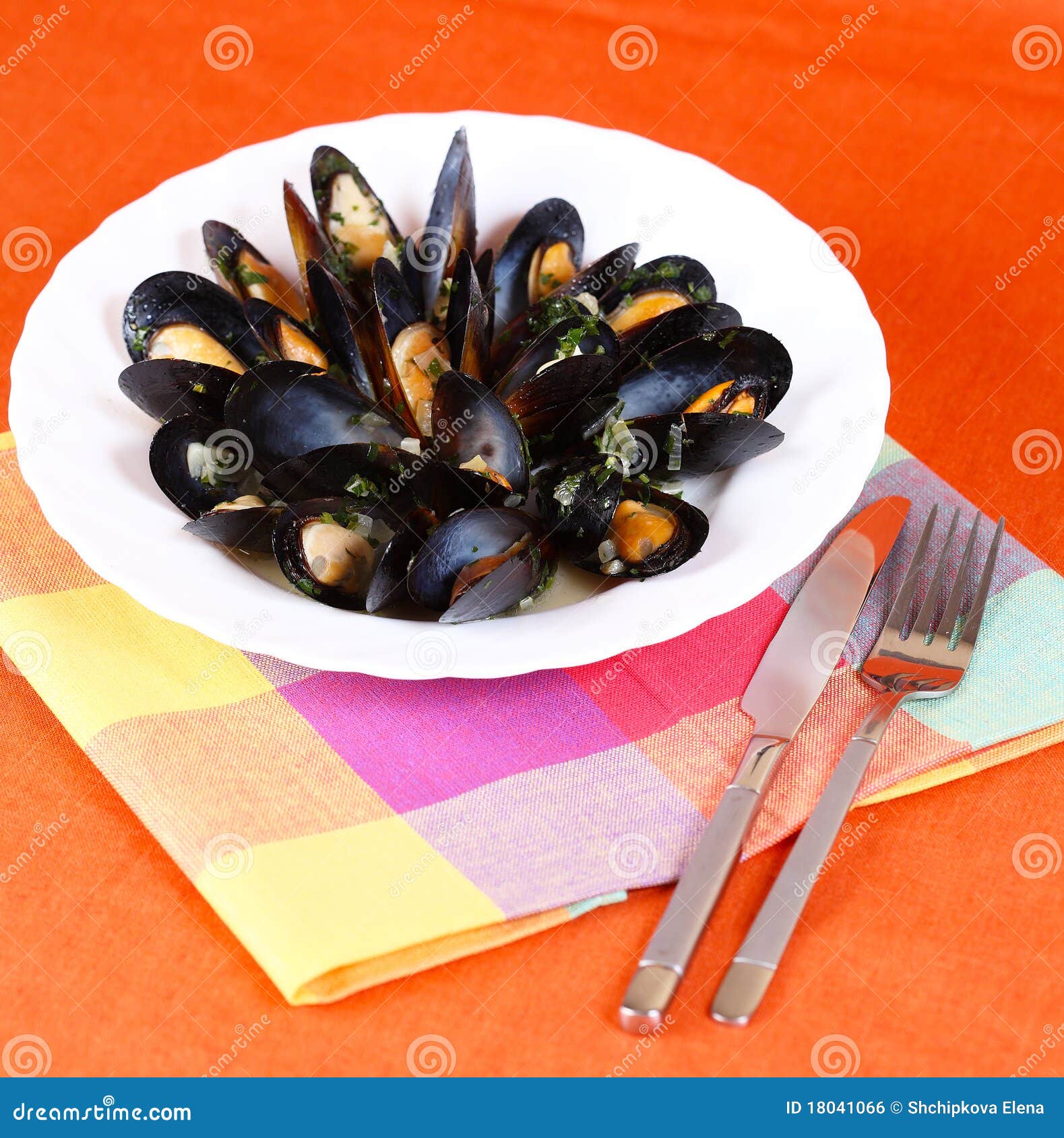 Meal from mussels stock photo. Image of appetizer, cooked - 18041066
