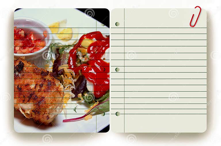 Meal and notepad stock photo. Image of fast, closeup, ketchup - 9184194