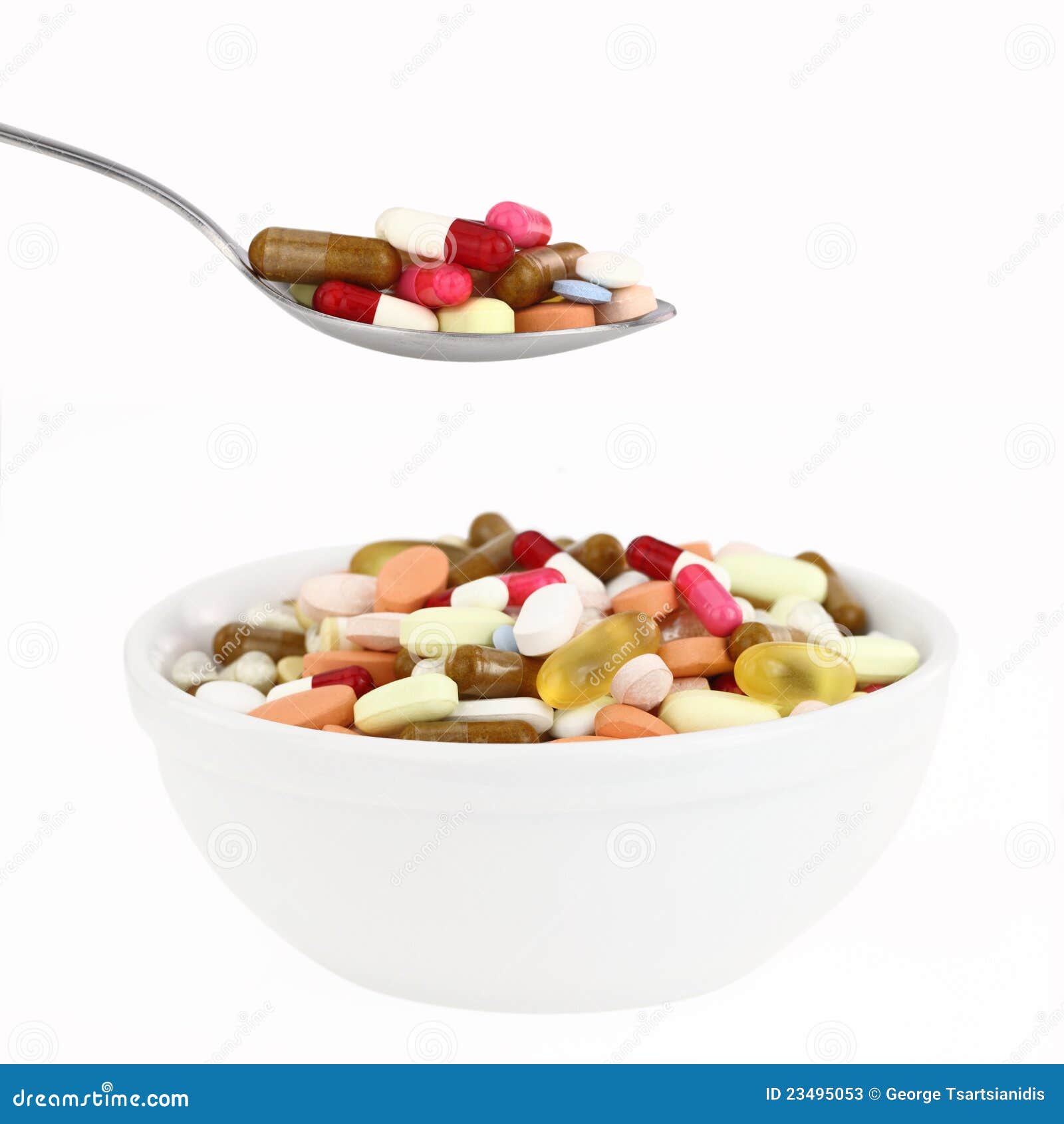 Meal of pills stock image. Image of doctor, diet, capsules - 23495053