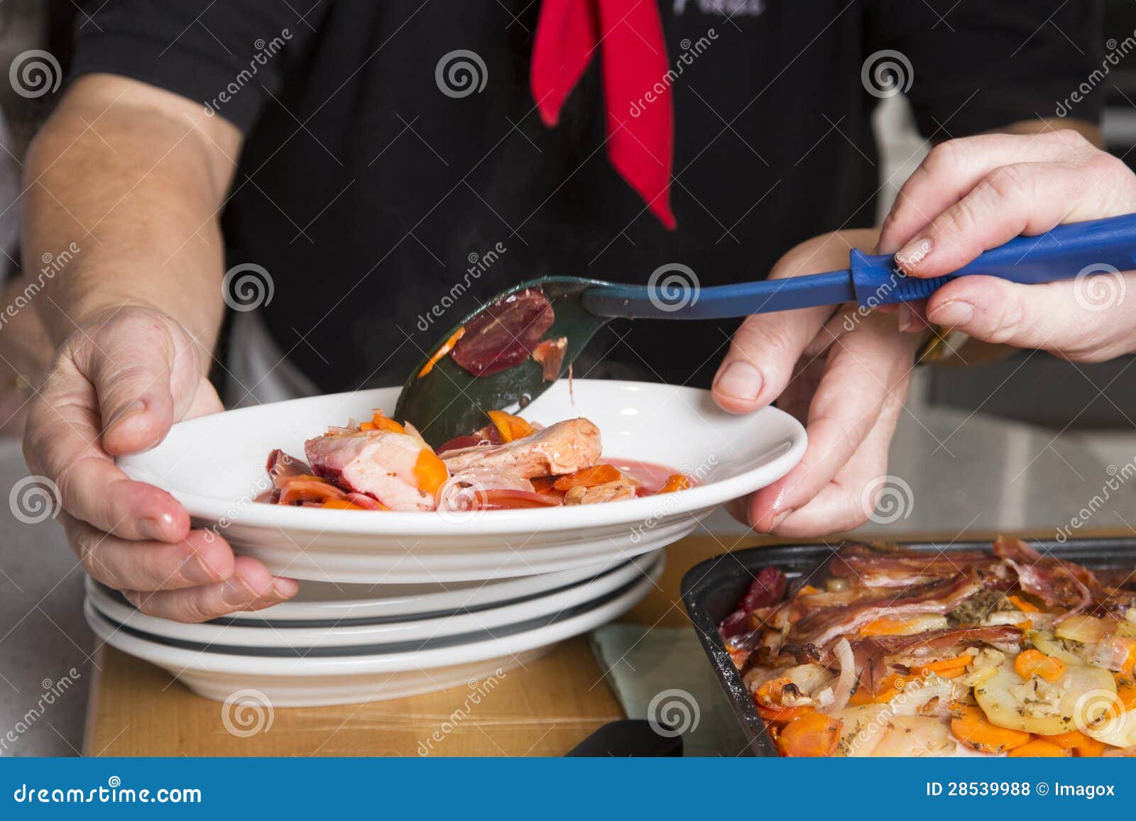 Meal is portioned stock photo. Image of portion, male - 28539988