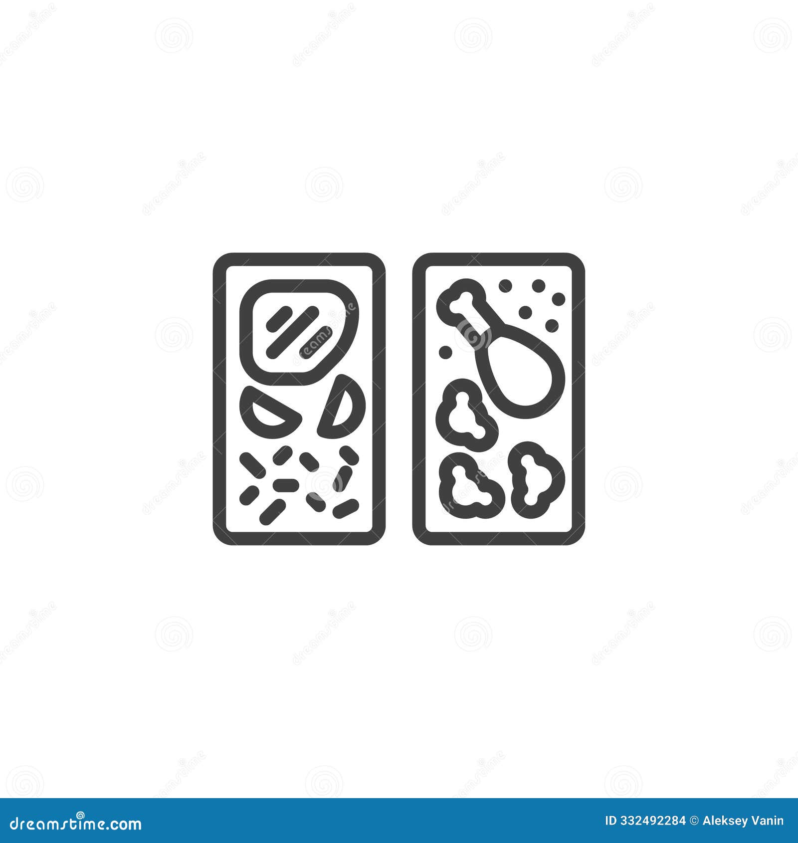 Meal Prep line icon stock illustration. Illustration of line - 332492284