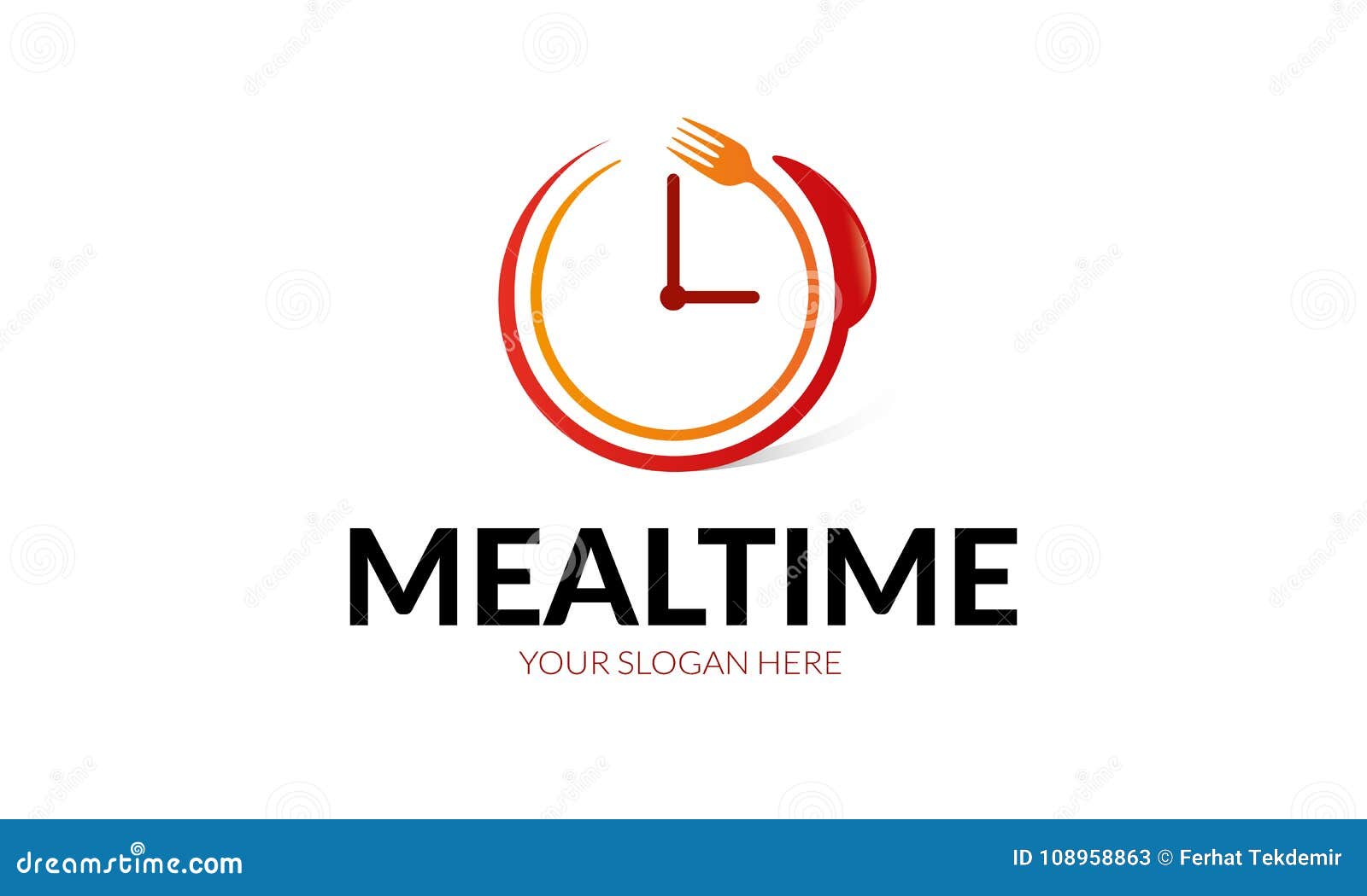 Meal Time Logo Template stock illustration. Illustration of logo ...