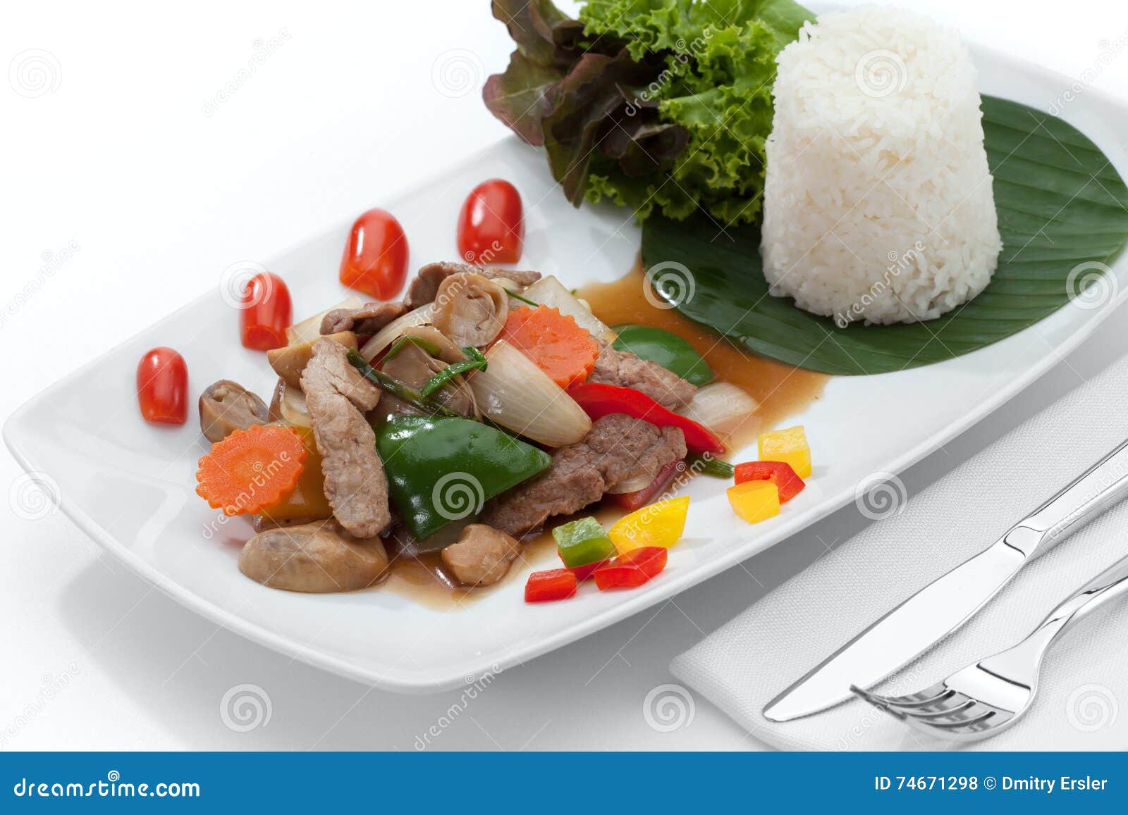 Meal on white stock photo. Image of gastronomy, appetizer - 74671298